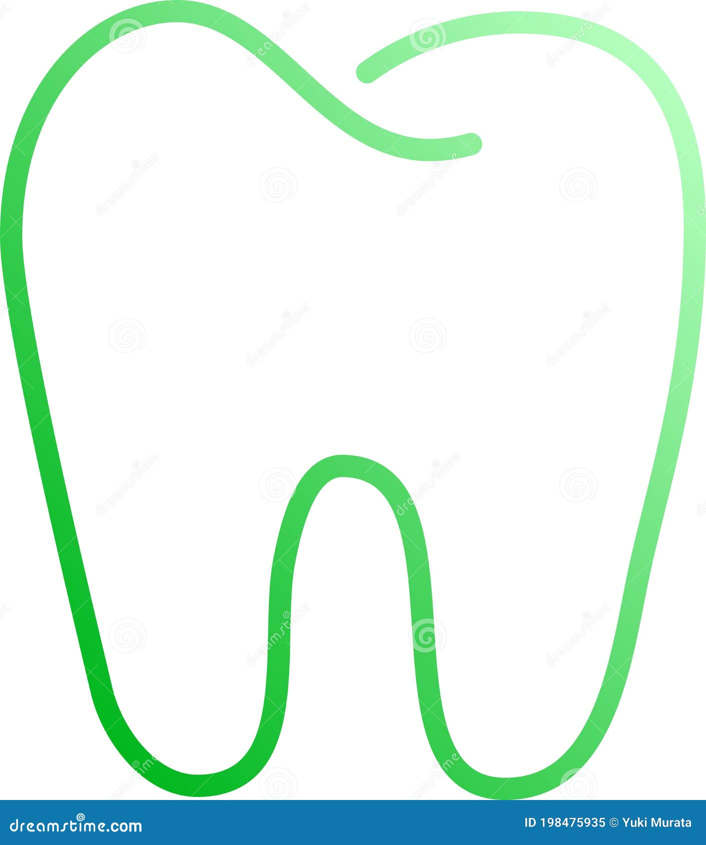 Natural Simple Line Drawing of Tooth Stock Vector - Illustration of ...