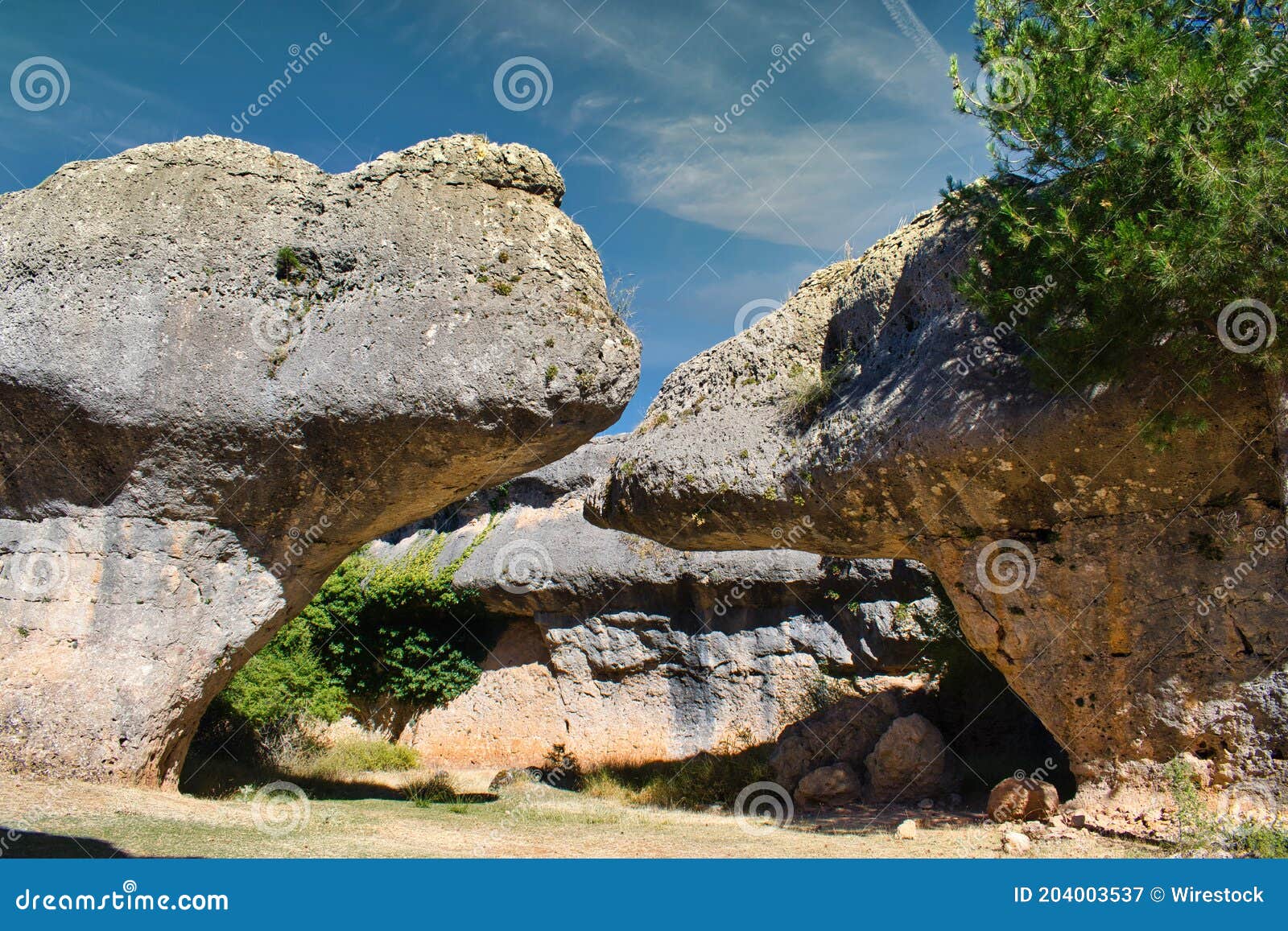 Natural Site in the Enchanted City of Cuenca with Its Typical Rock ...