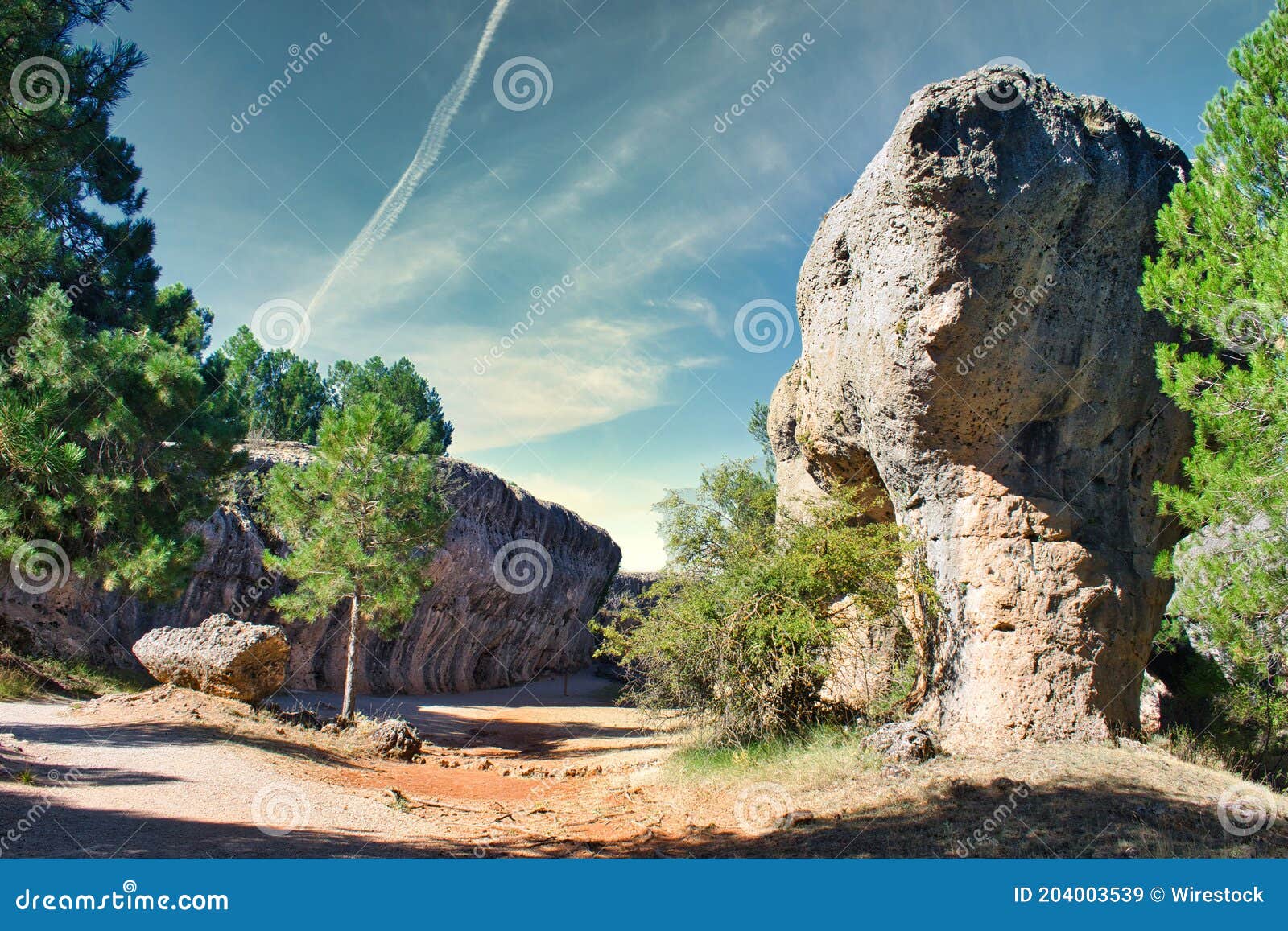 Natural Site in the Enchanted City of Cuenca with Its Typical Rock ...