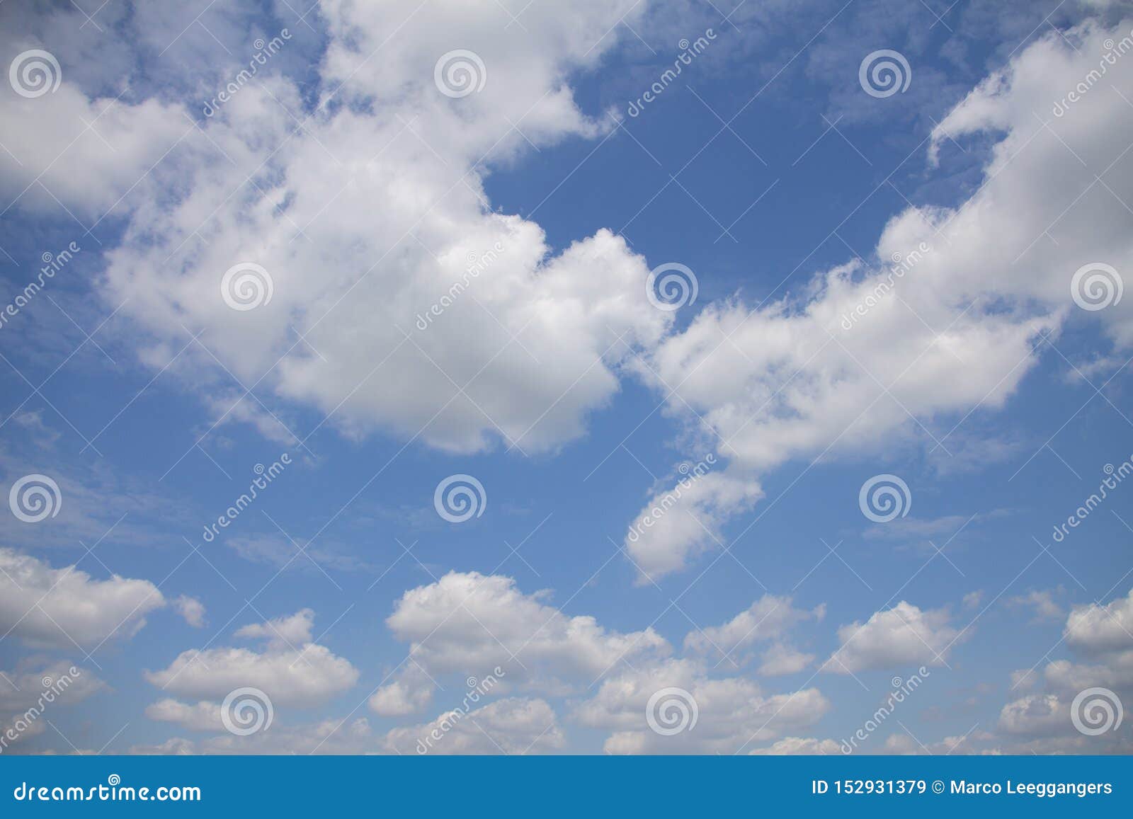 Natural Sky with Clouds Small Cumulus, Cirrocumulus White and Blue Sky ...