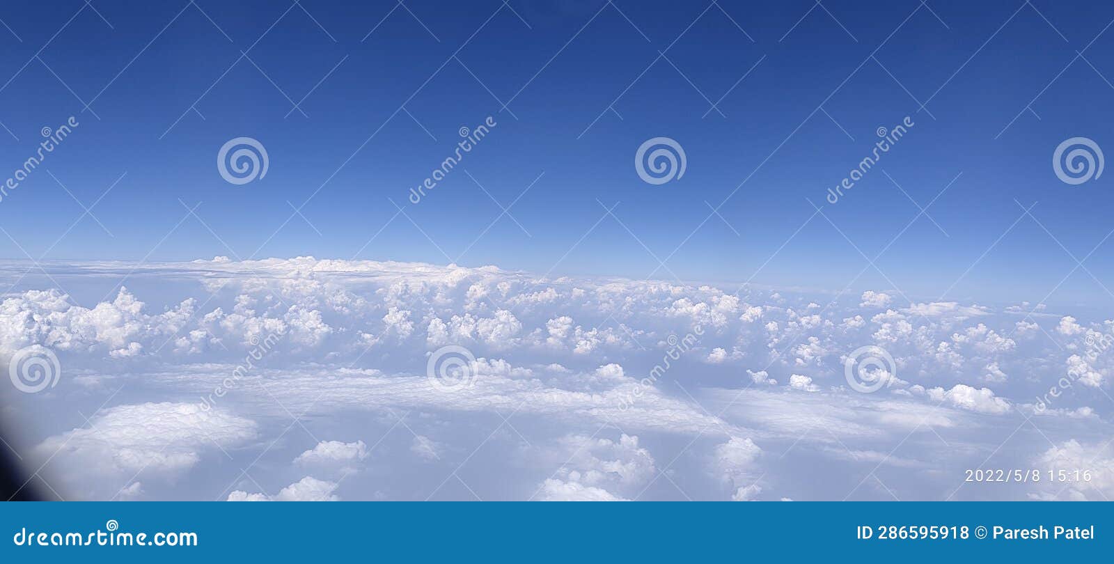 Natural Sky Wall Taken from by Plane Stock Photo - Image of natural ...