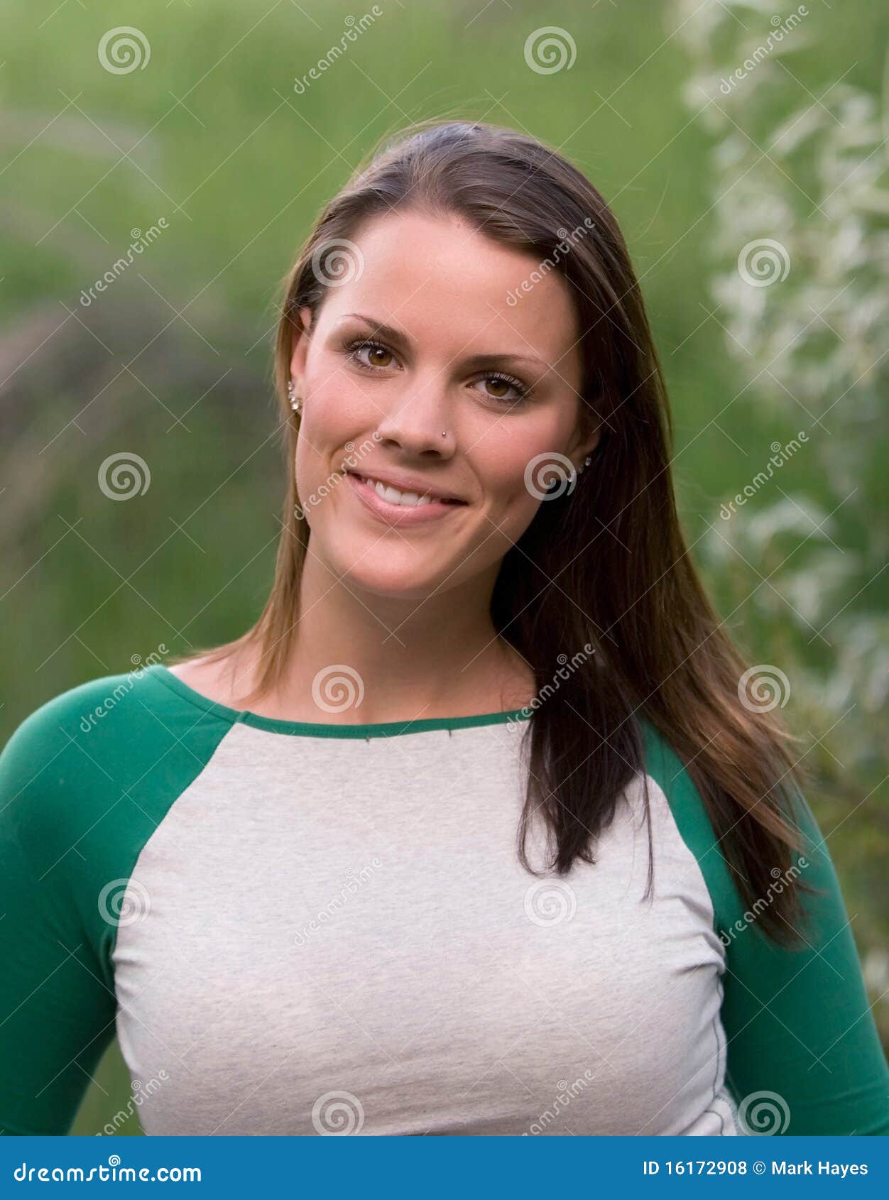 Natural Smile stock photo. Image of beauty, pretty, female - 16172908