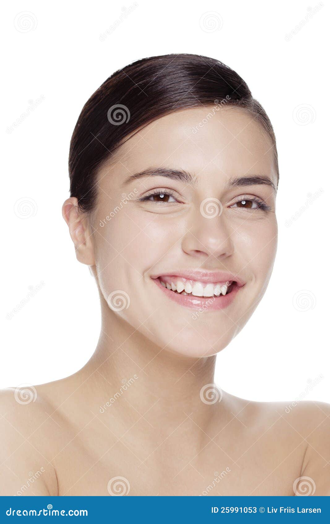 Natural smile stock image. Image of female, caucasian - 25991053
