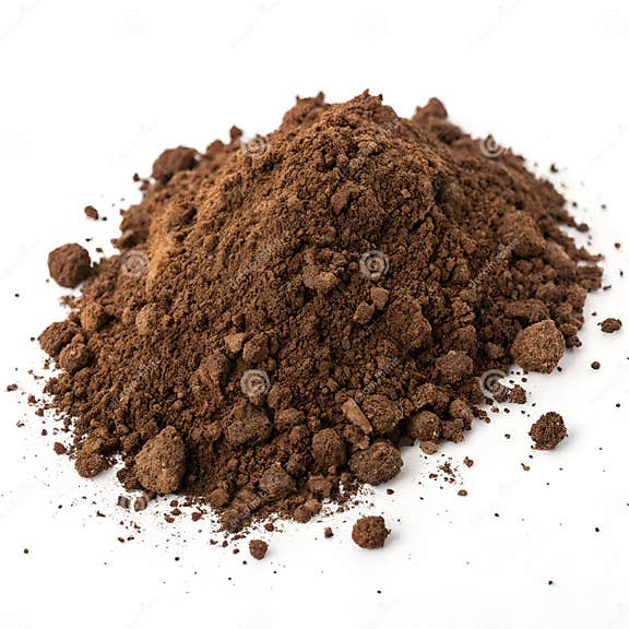Natural Soil Texture Isolated on White Background Stock Illustration ...