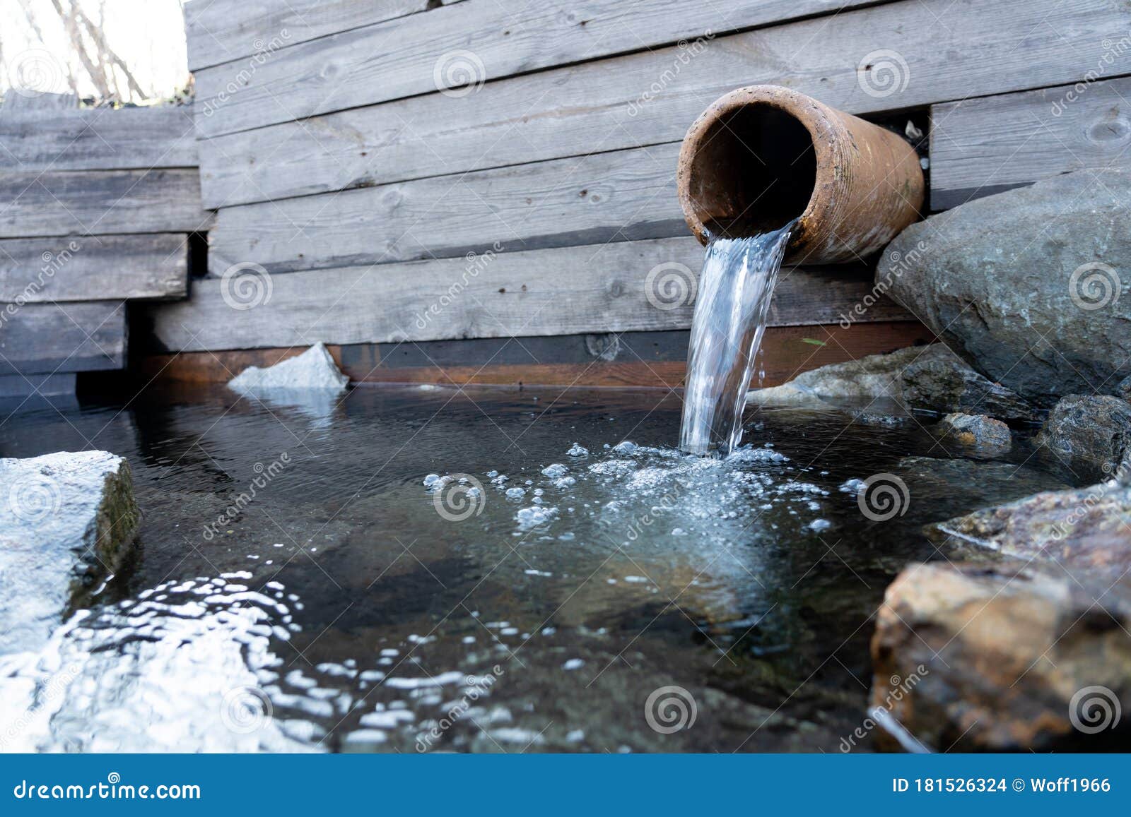 Natural Source of Clean Water. the Purest Tasty and Healthy Water Stock ...