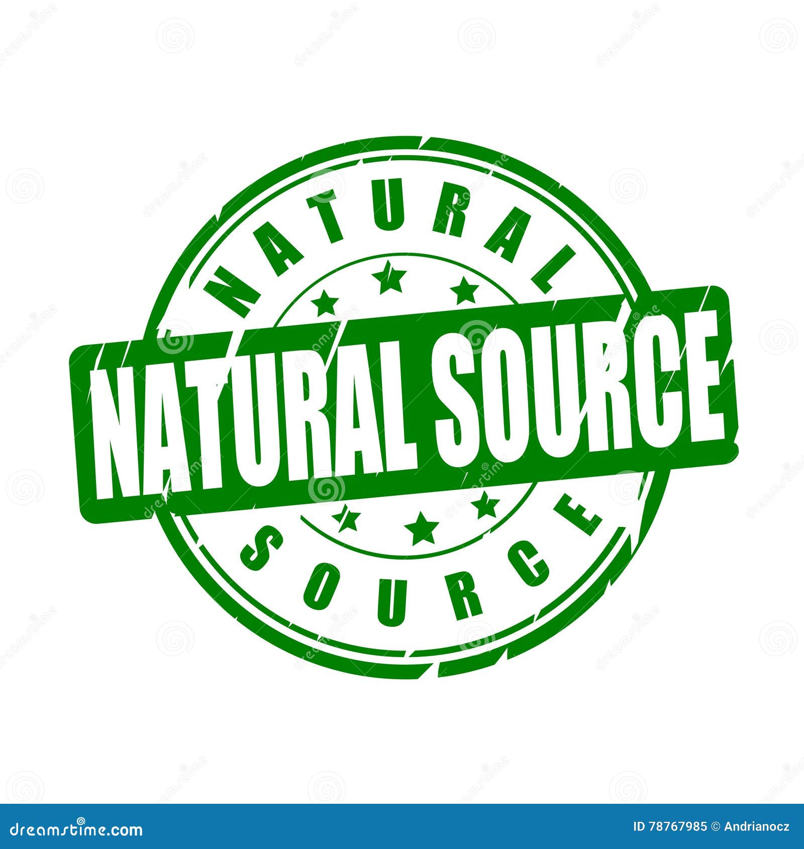 Natural Source Vector Stamp Stock Vector - Illustration of vector ...