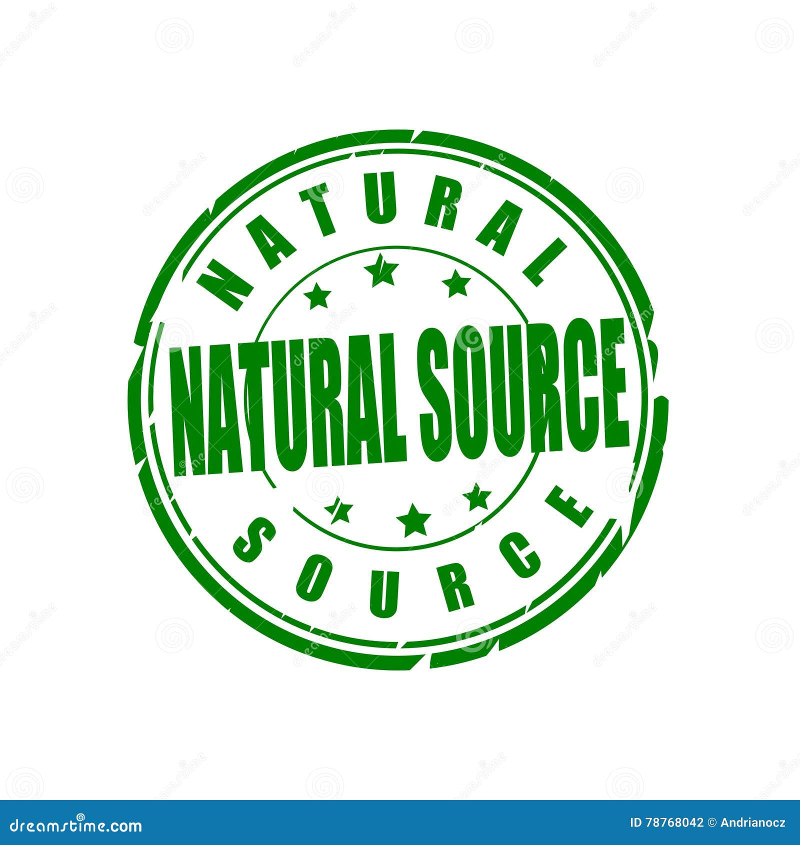 Natural Source Vector Stamp Stock Vector - Illustration of badge, rated ...