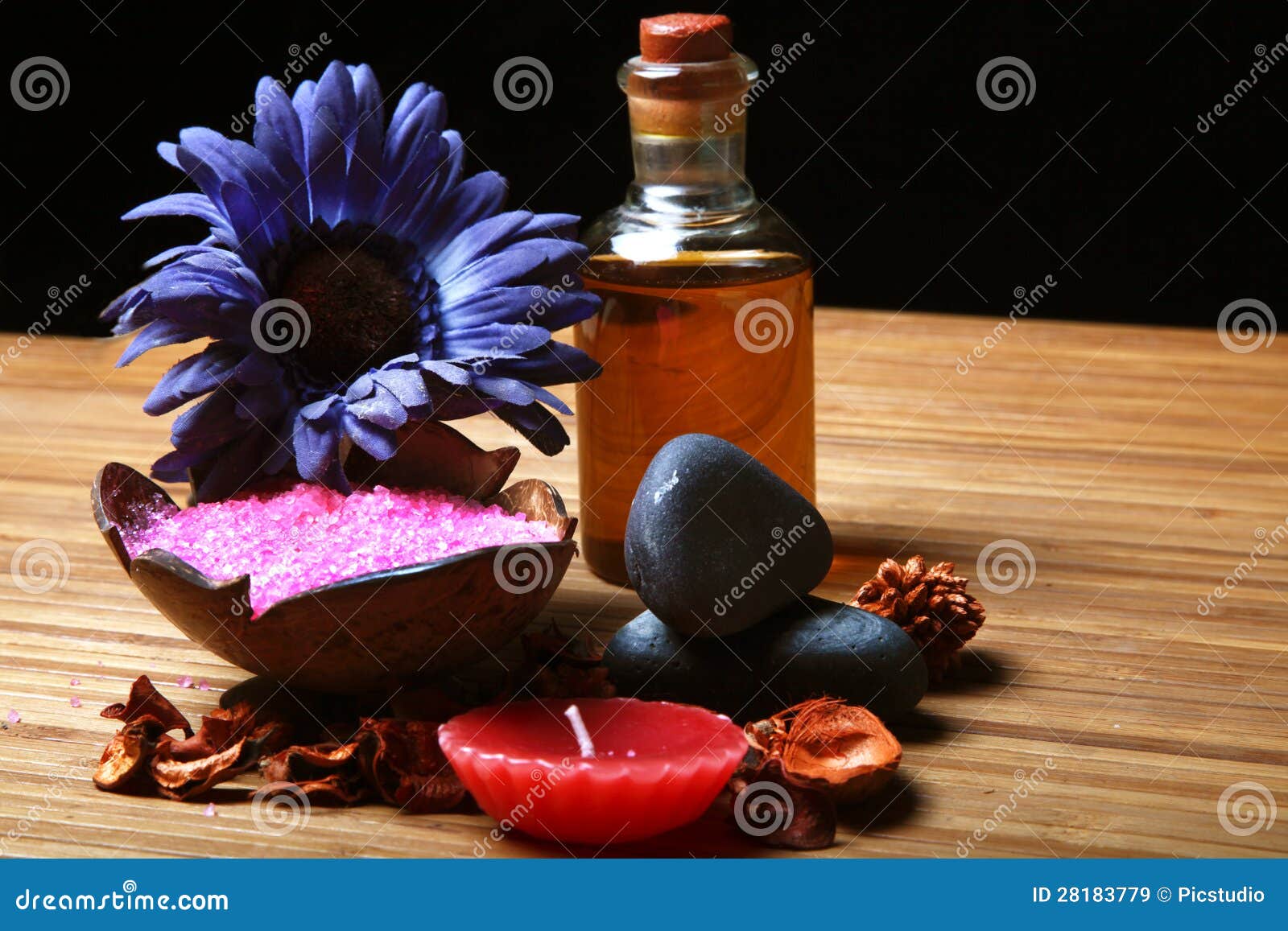 Natural spa stock image. Image of bowl, board, treatment - 28183779