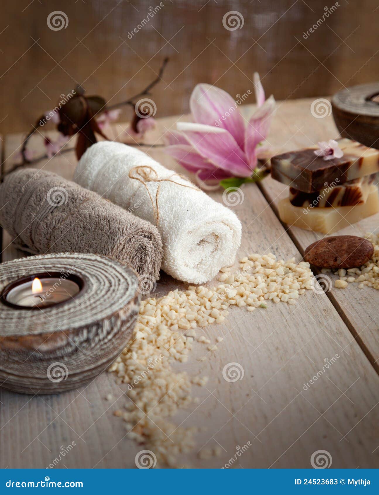 Natural spa setting stock image. Image of dayspa, bamboo - 24523683
