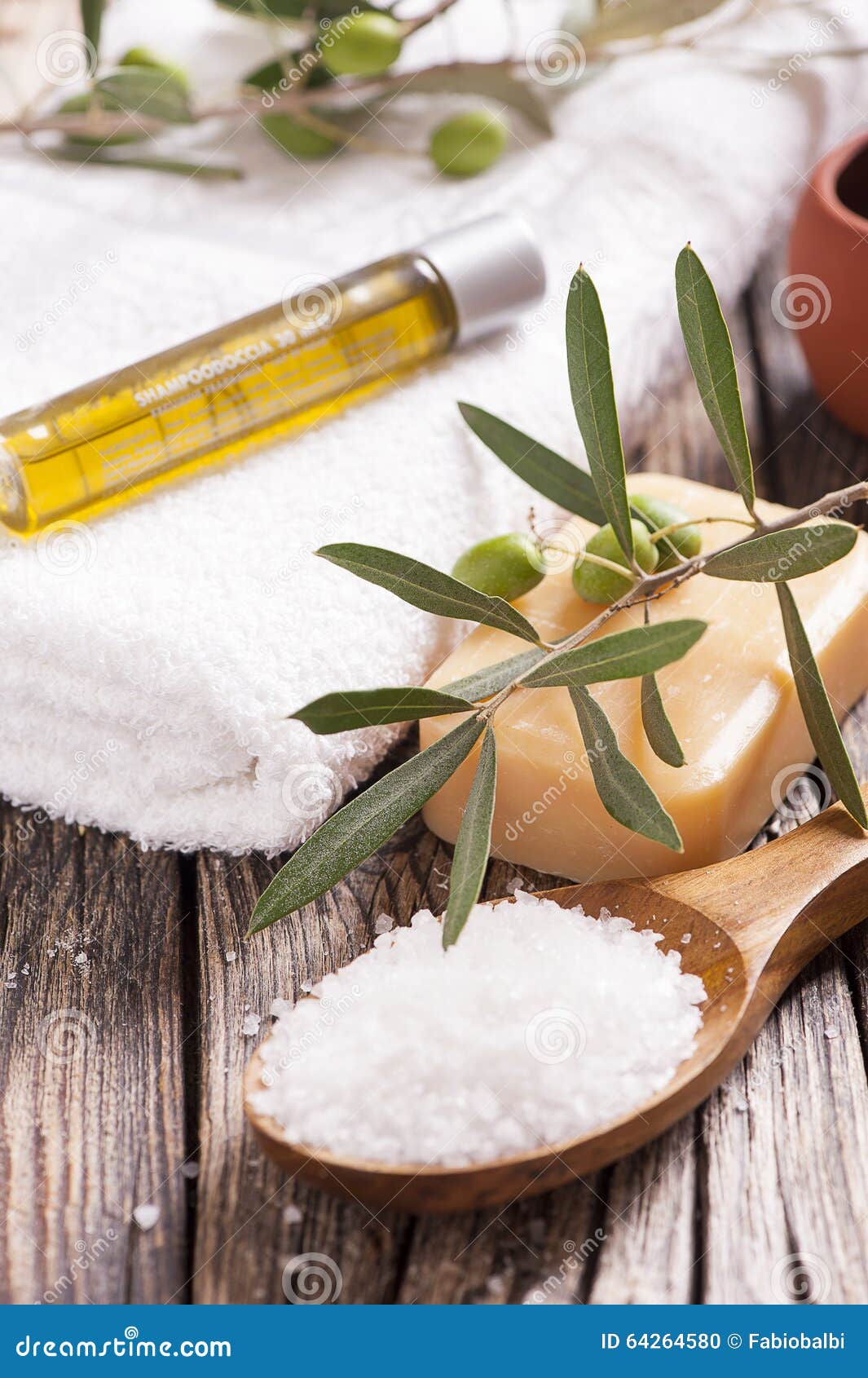 Natural spa setting stock photo. Image of massage, aromatherapy - 64264580