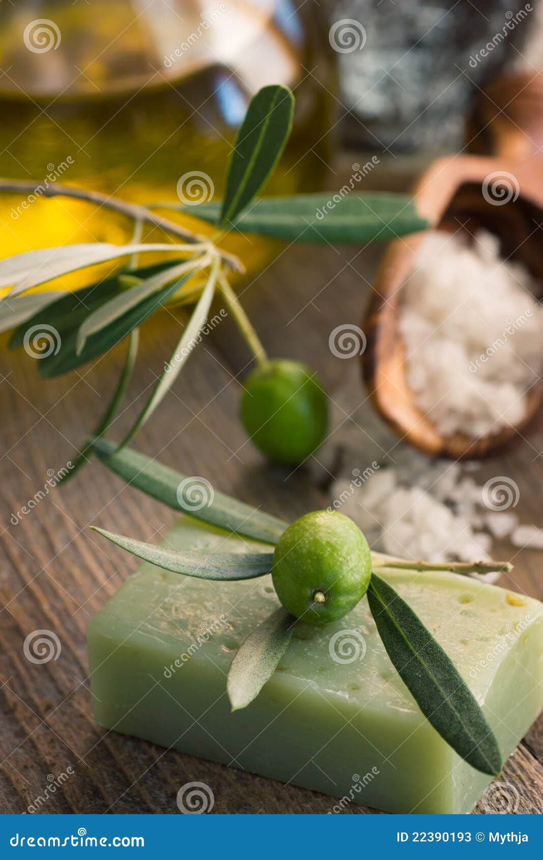 Natural Spa Setting with Olive Products Stock Image - Image of dayspa ...