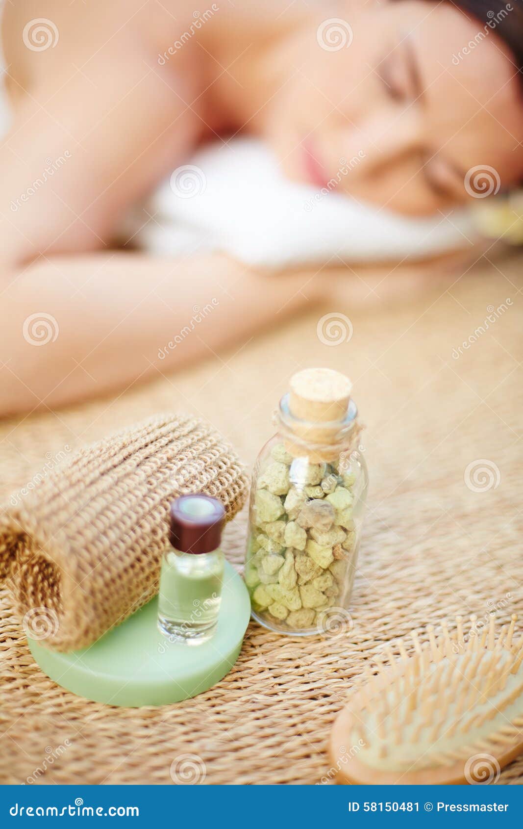 Natural spa tools stock image. Image of soap, vial, therapy - 58150481