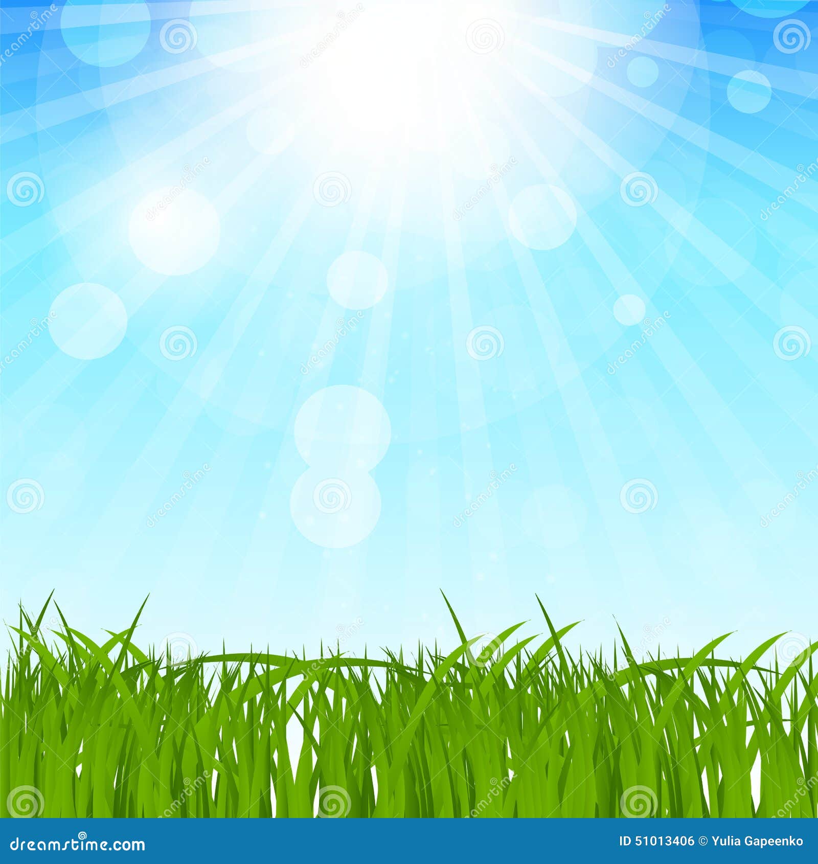 Natural Spring Background Vector Illustration Stock Vector ...