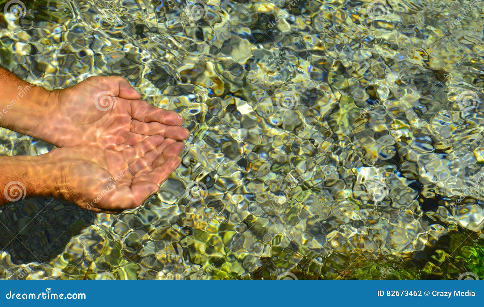 Natural Spring Water&Sparkling Clean Natural Waters Stock Photo - Image ...