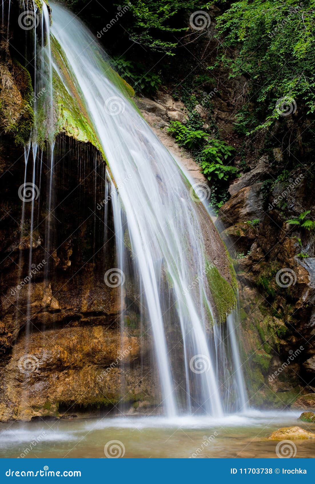 Natural Spring Waterfall stock photo. Image of beautiful - 11703738