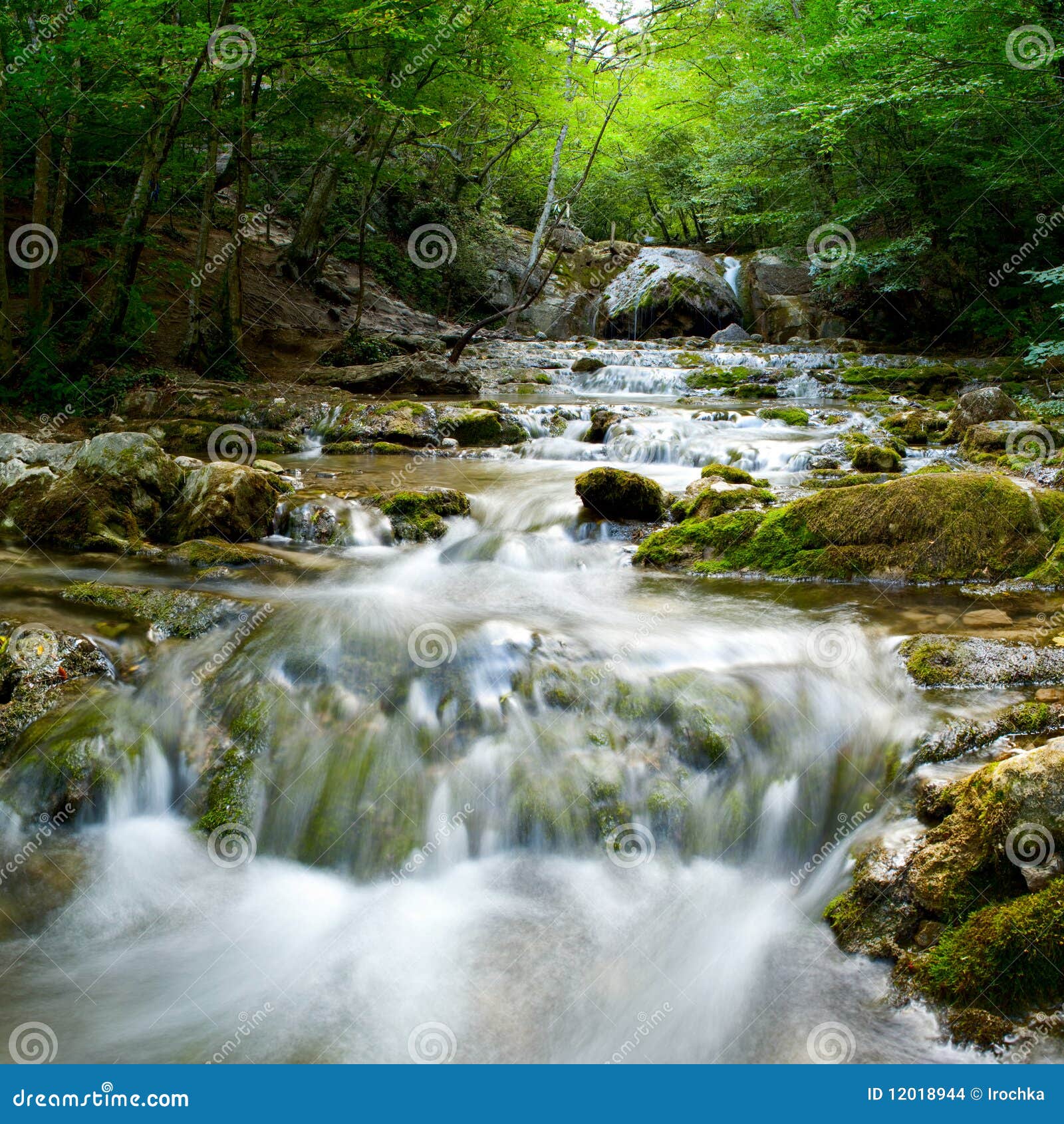 Natural Spring Waterfall stock photo. Image of clean - 12018944