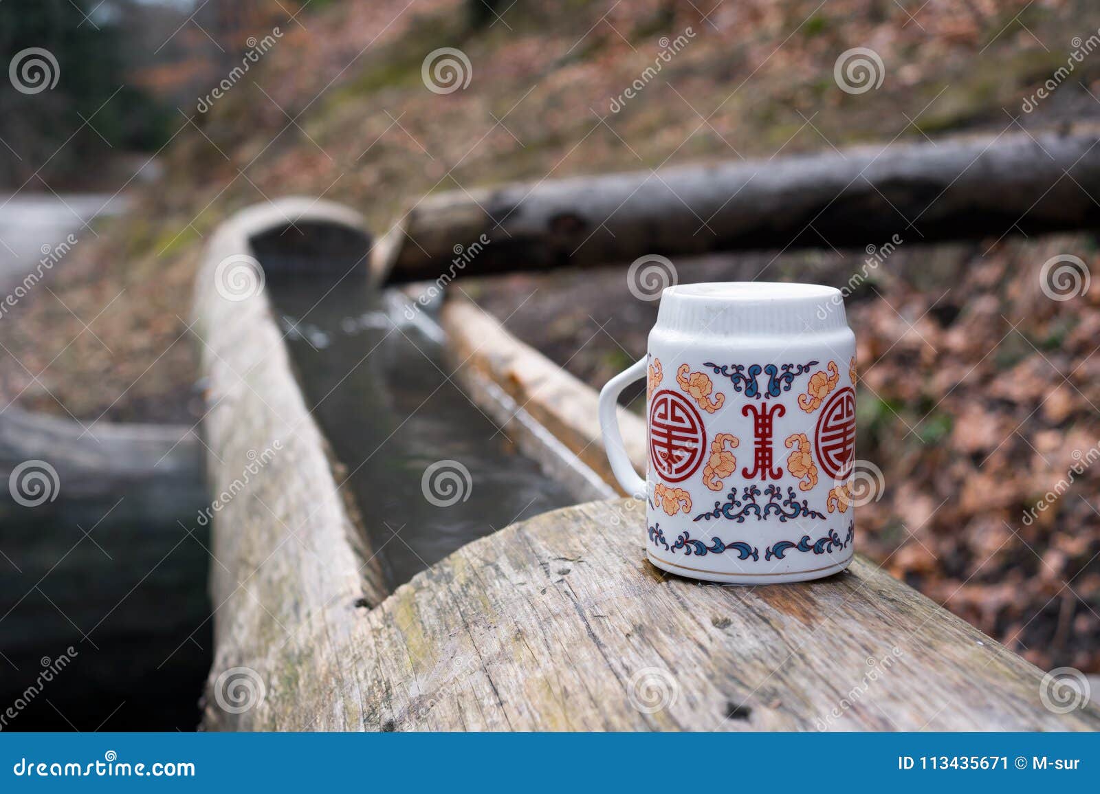 Natural Spring and Well with Drinking Water Stock Image - Image of ...