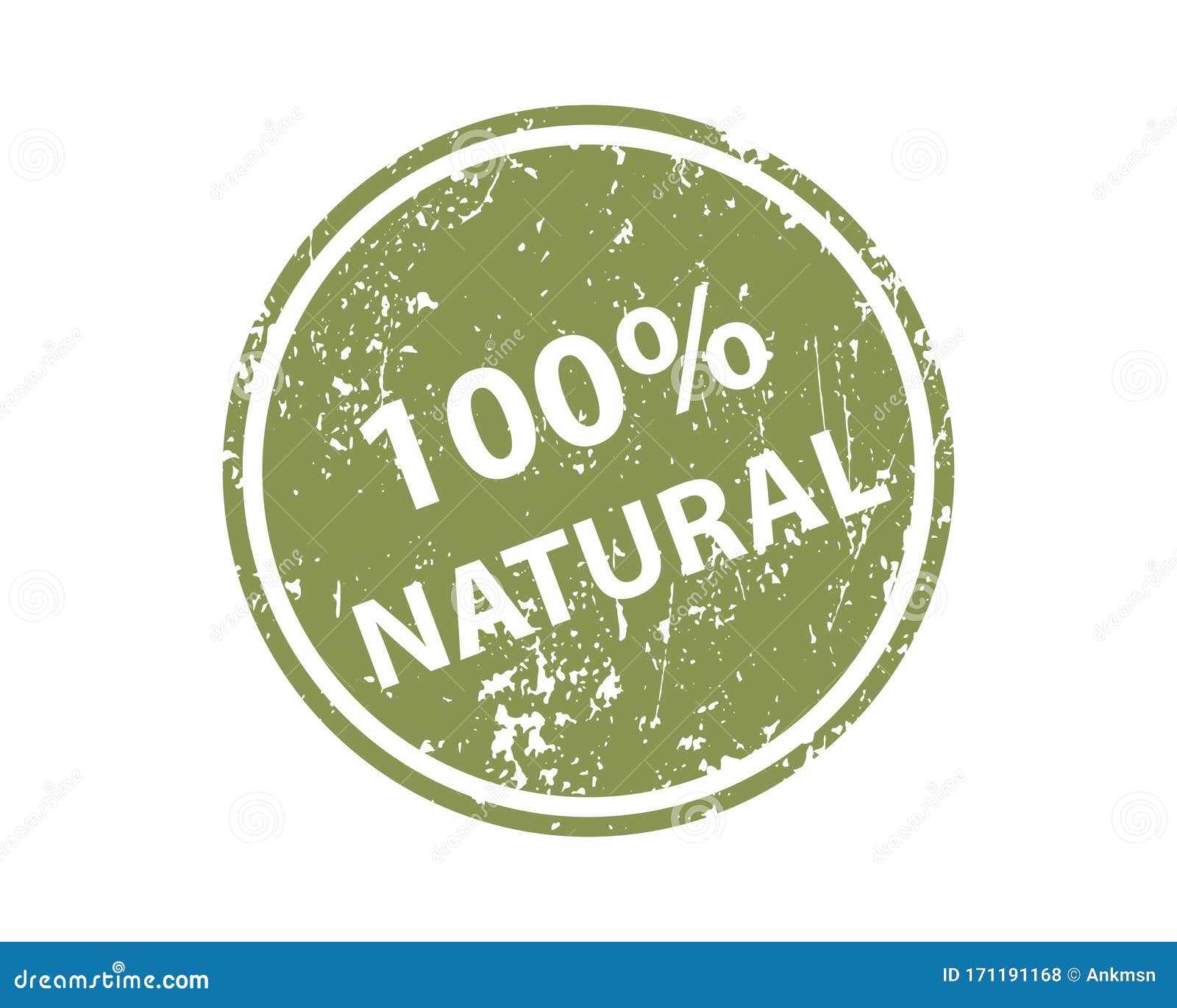 Natural Stamp Vector Texture. Rubber Cliche Imprint Stock Vector ...