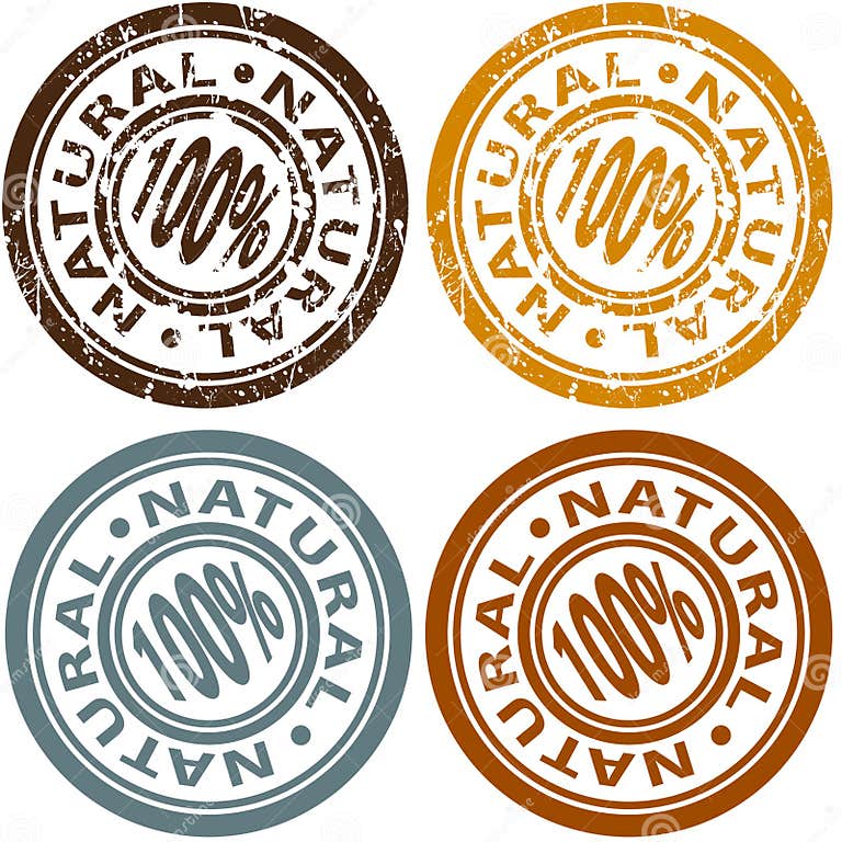 Natural Stamps stock vector. Illustration of graphic - 15622252