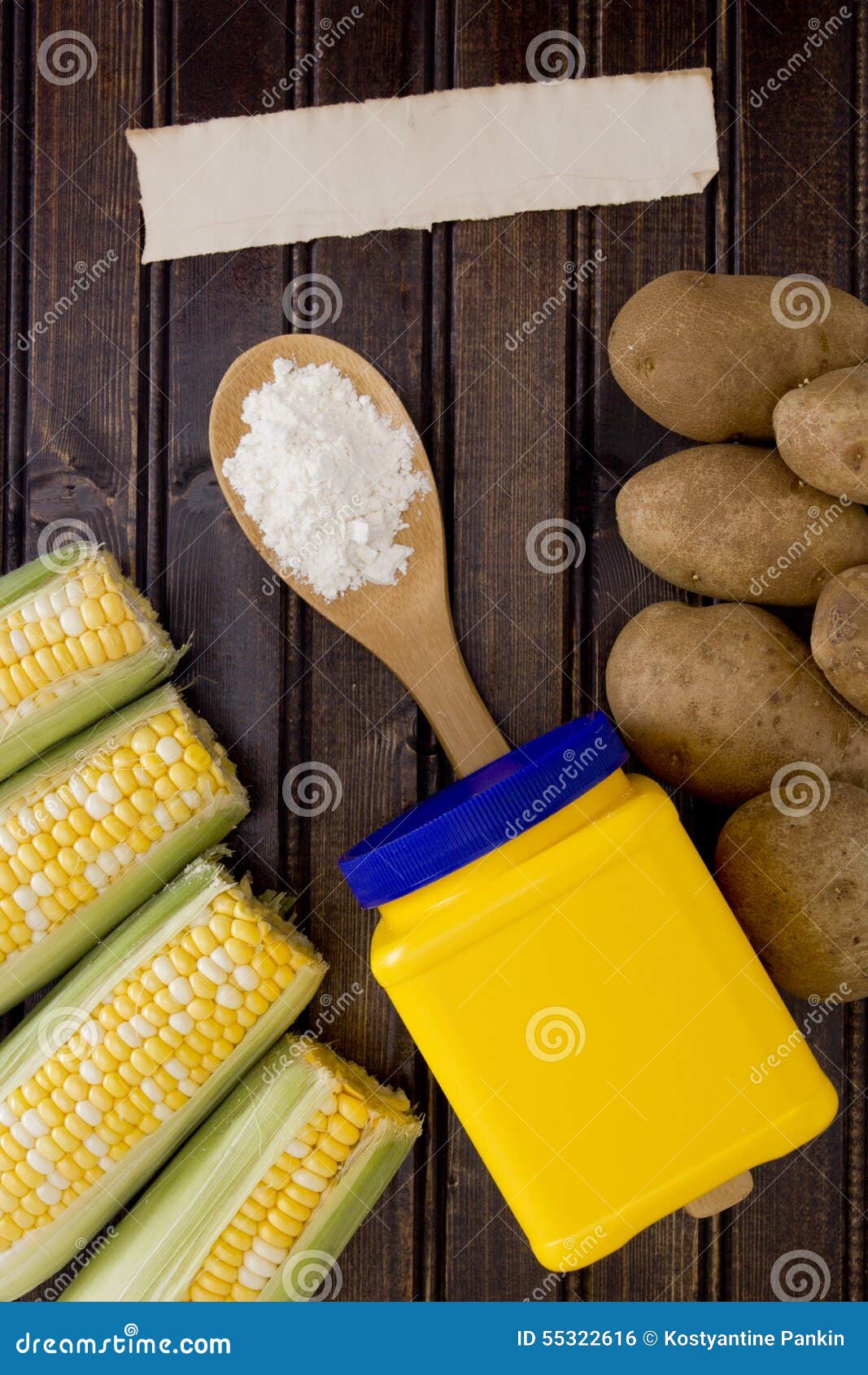 Natural starch stock photo. Image of starch, paper, baking - 55322616
