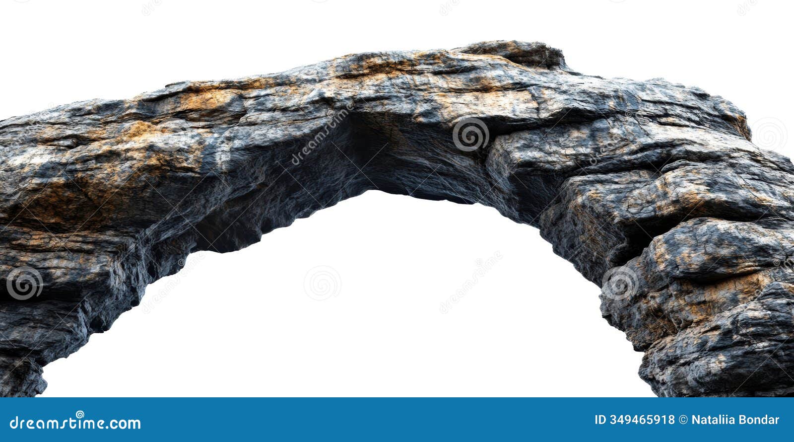 Natural Stone Arch Formation Isolated on Transparent Background Stock ...