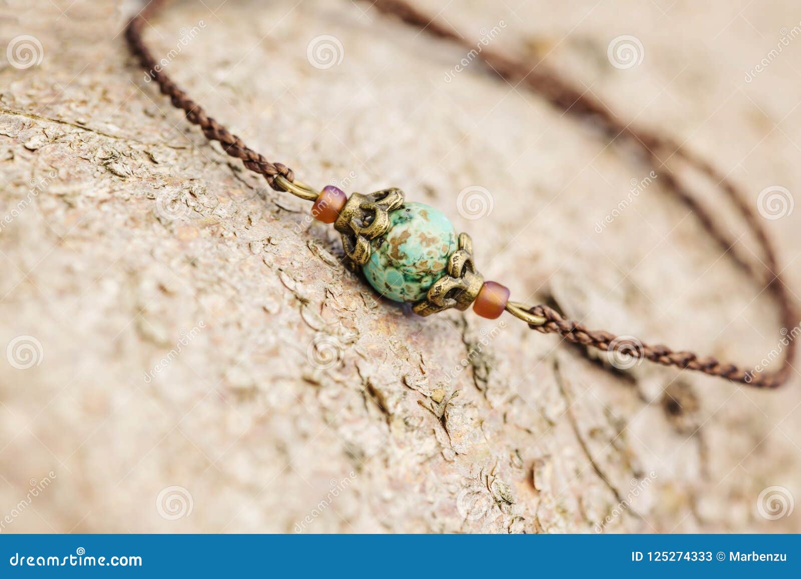 Natural Stone Bead Bracelet Stock Image - Image of beautiful, component ...