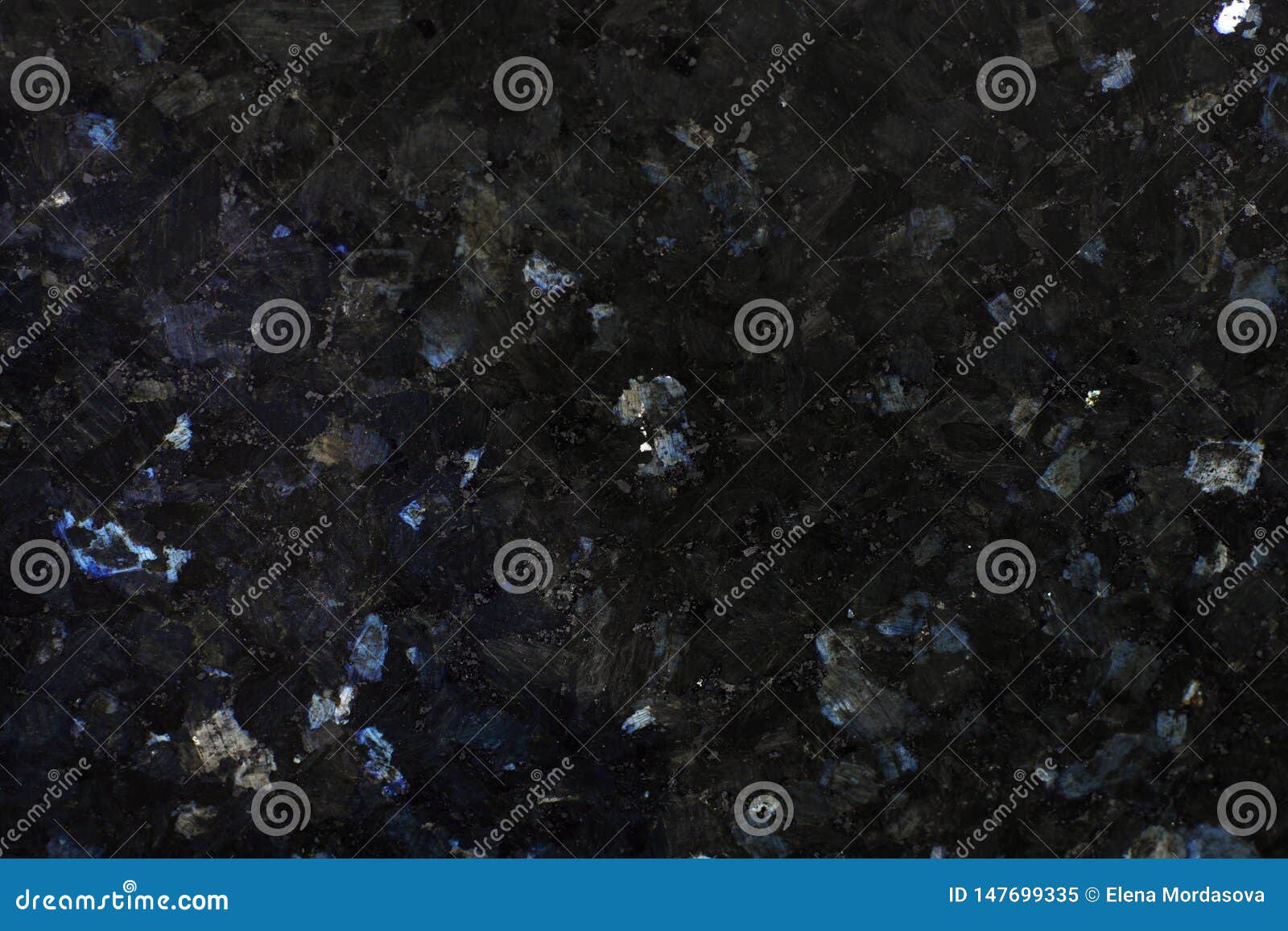 Natural Stone Black Granite with Shiny Blue Mica Splashes, Labradorite ...