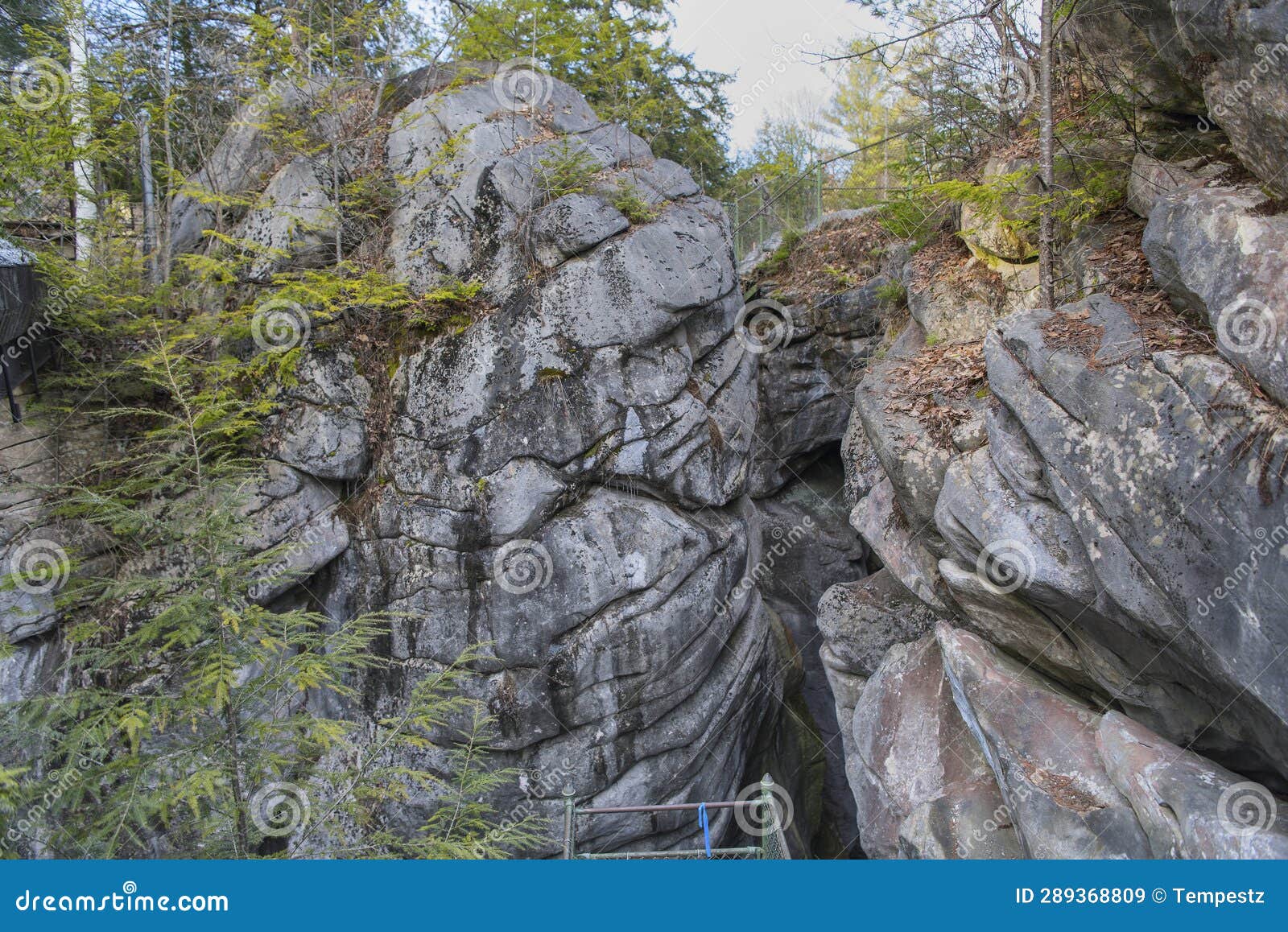 Natural Stone Bridge State Park North Adams Massachusetts Stock Image ...
