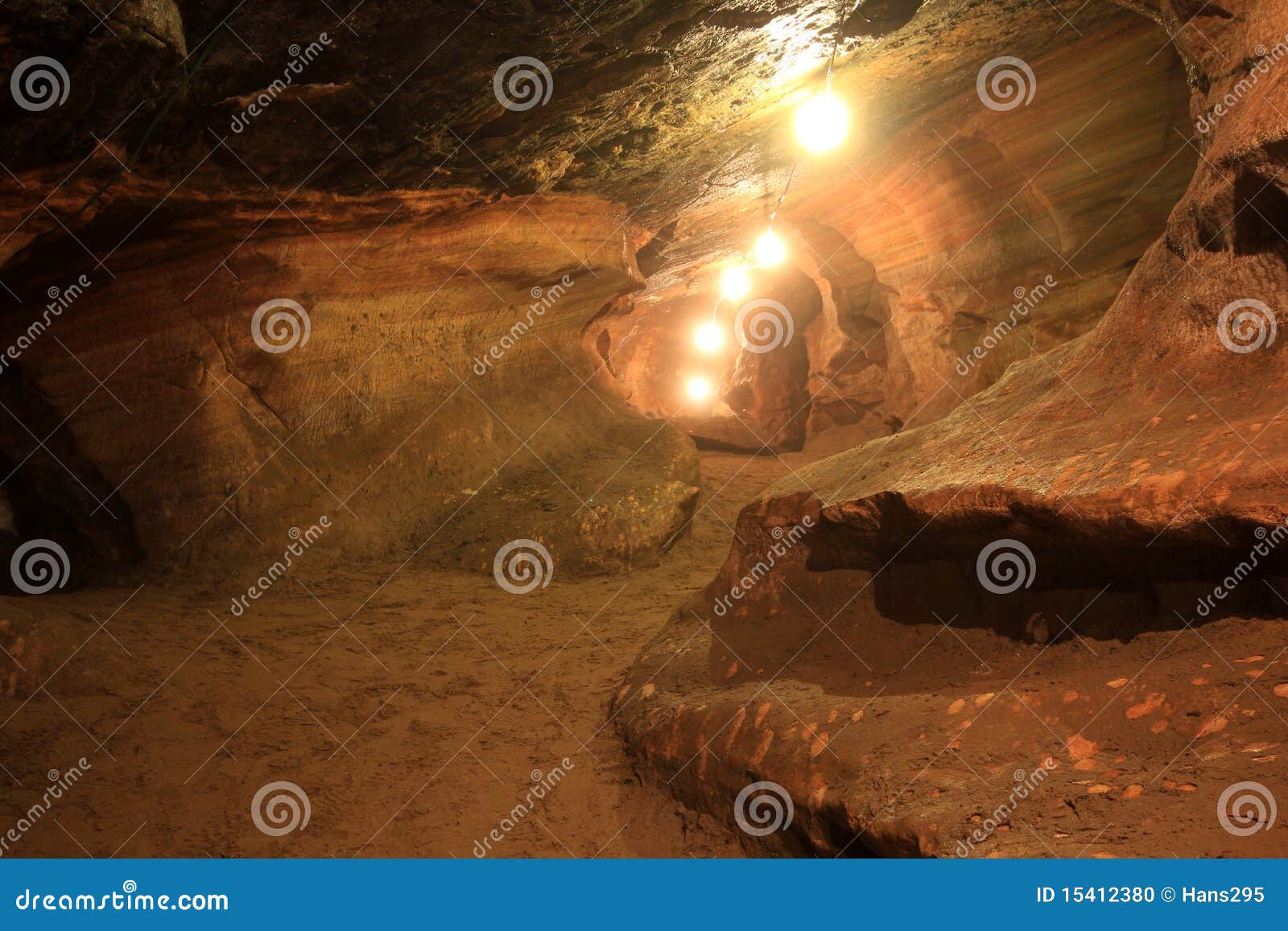 Natural stone cave. stock photo. Image of water, tight - 15412380