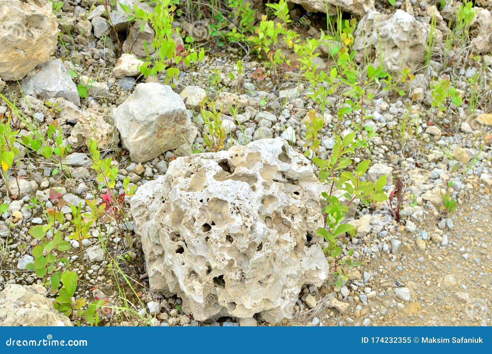 Natural Stone Dolomite in the Limestone Open-pit. Building Materials ...