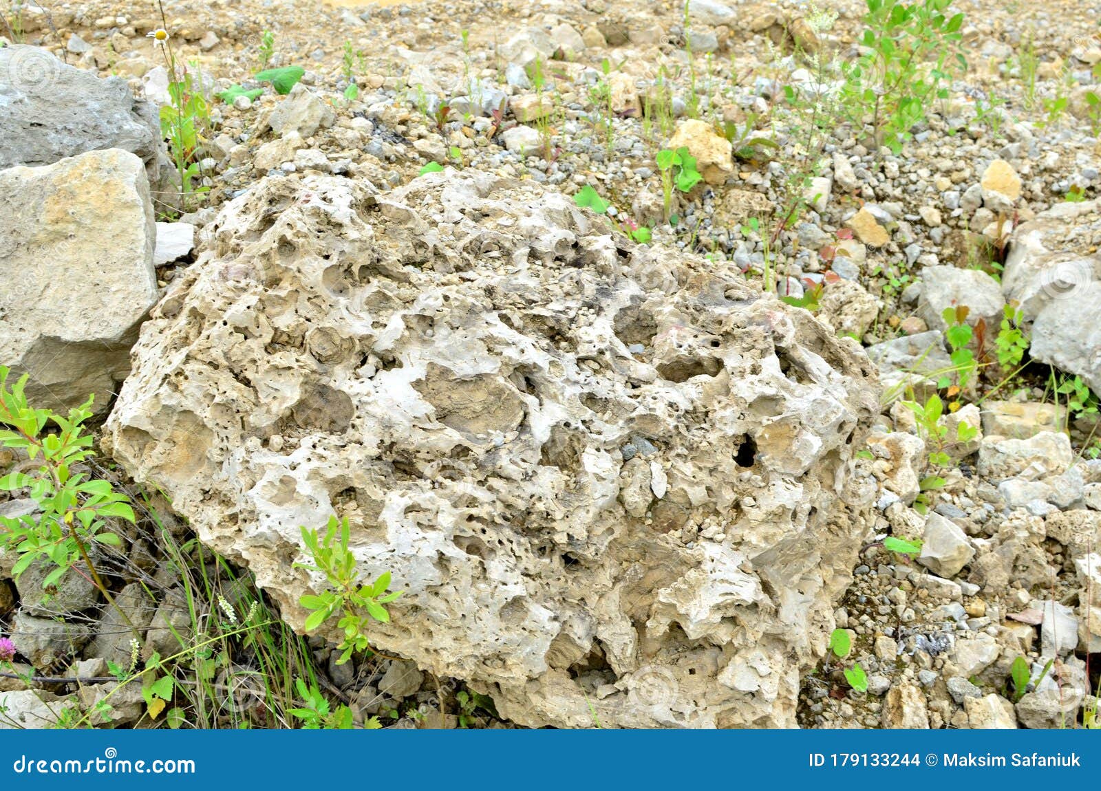 Natural Stone Dolomite in the Limestone Open-pit. Building Materials ...
