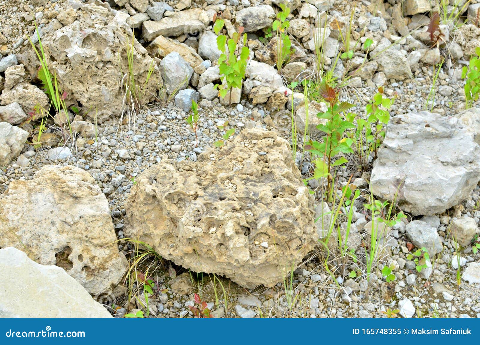Natural Stone Dolomite in the Limestone Open-pit. Building Materials ...