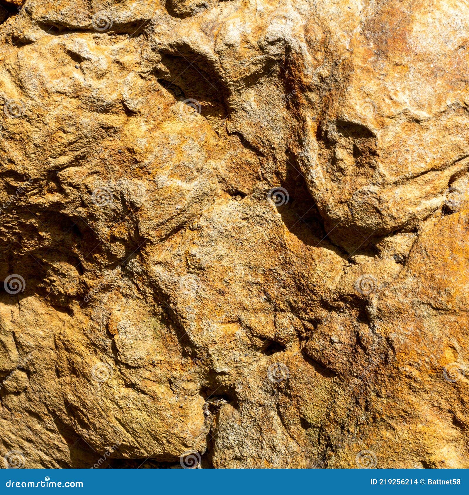 A Huge Natural Stone, from a Mountain Range in a Park Near a Dry ...