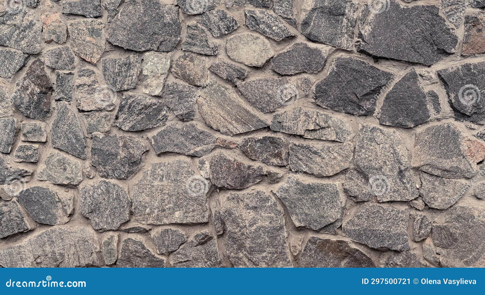 Natural Stone Granite Wall. Seamless Texture Banner Stock Image - Image ...