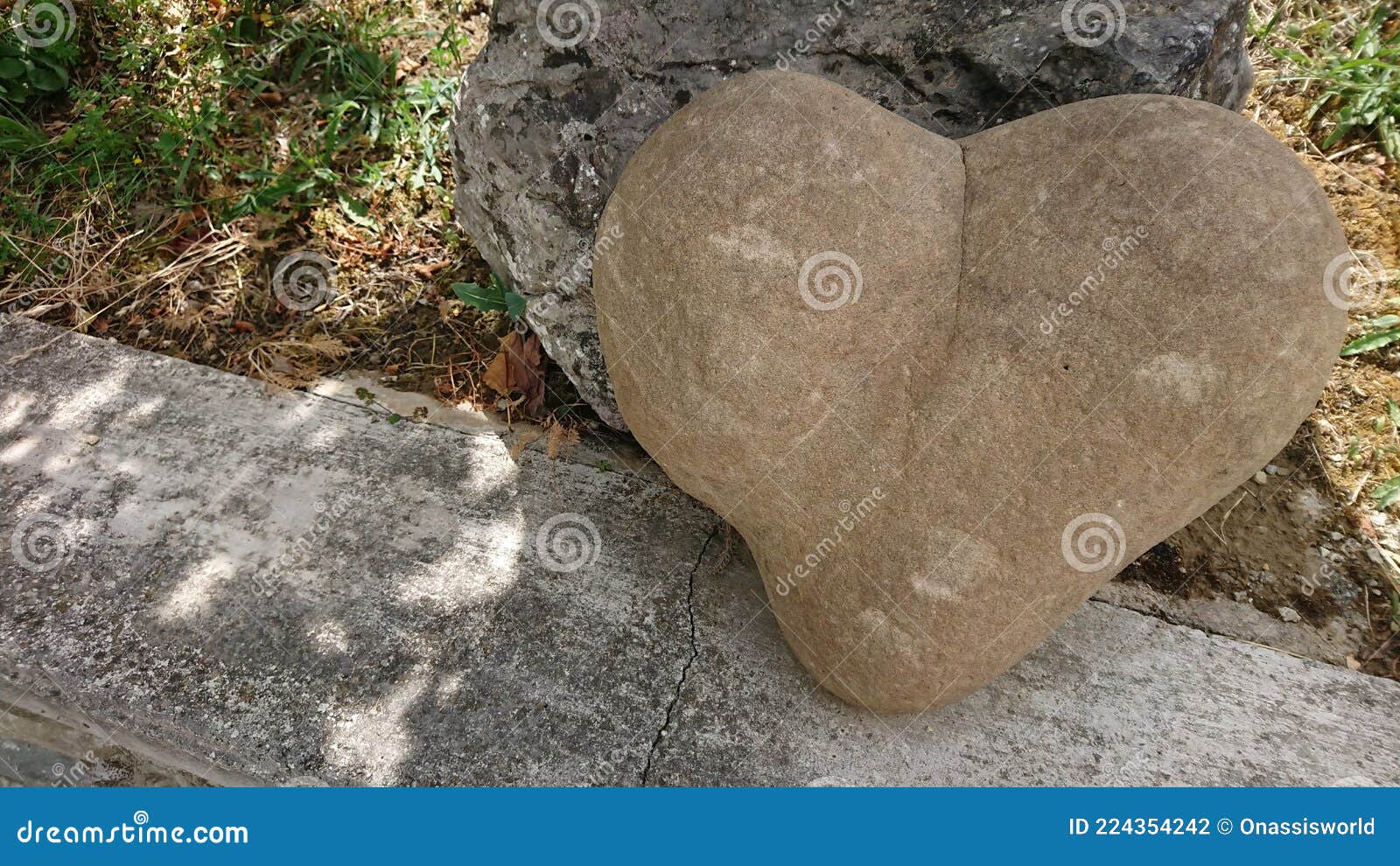 Natural Stone Heart. Made by Nature Stock Photo - Image of natural ...