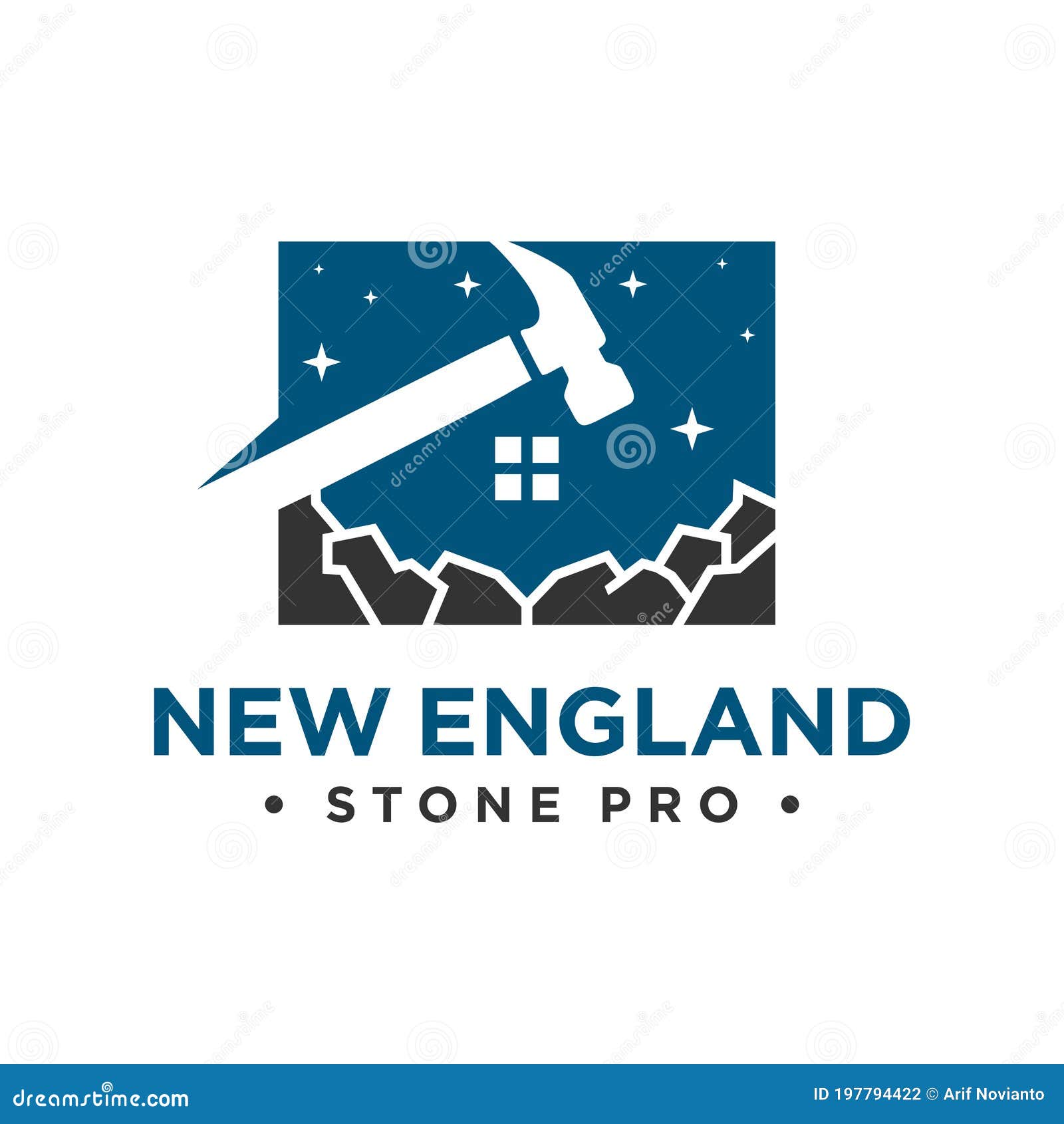 Natural Stone Industry Logo Stock Vector - Illustration of concrete ...