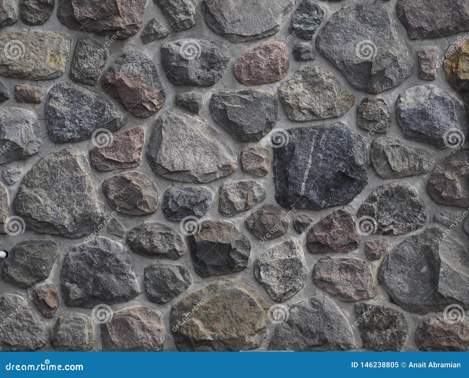 Natural Stone Masonry, Wall Made on Rock Stone Stock Image - Image of ...