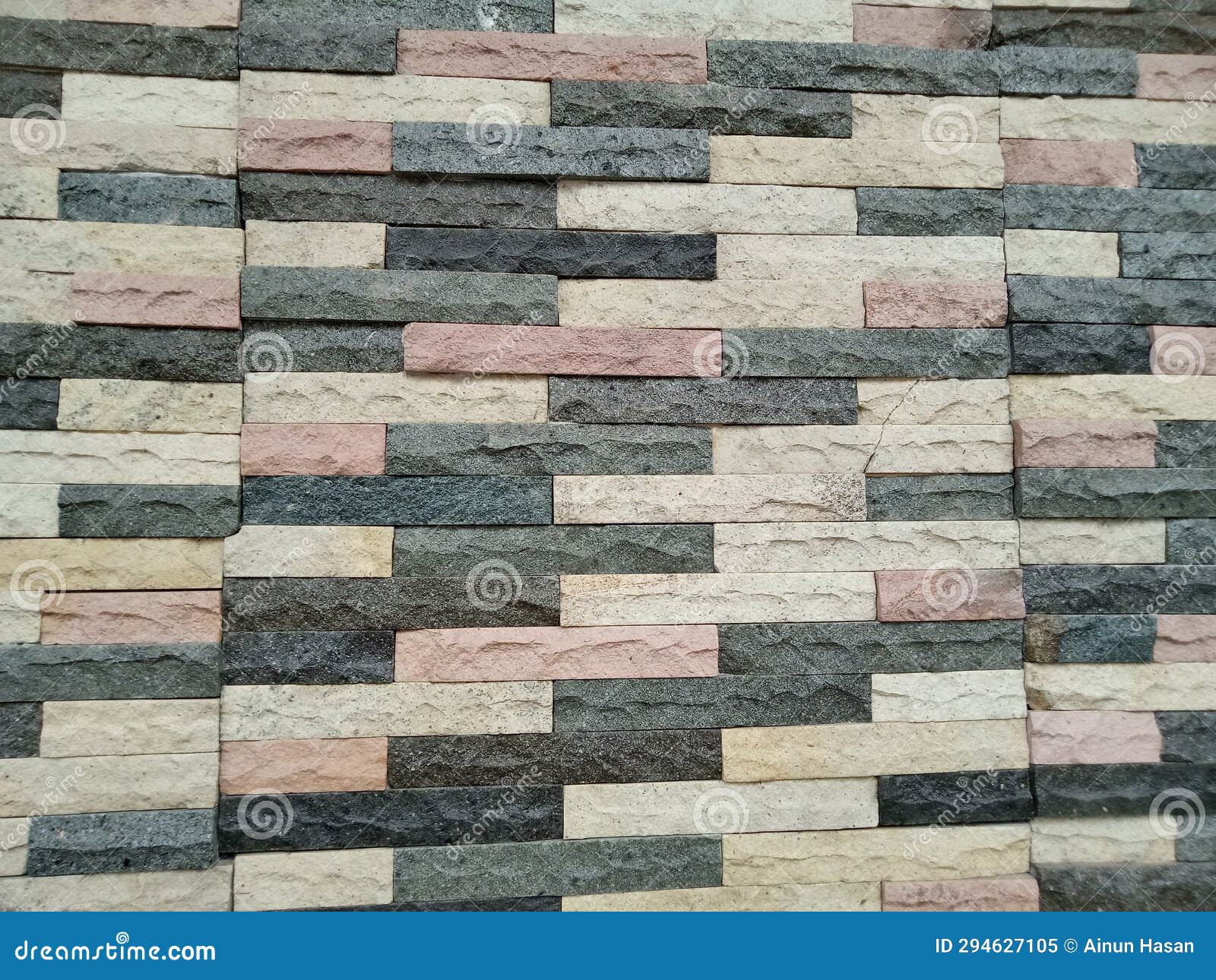 NATURAL STONE PATTERNS ATTACHED TO the WALL with COLORS that are NOT ...