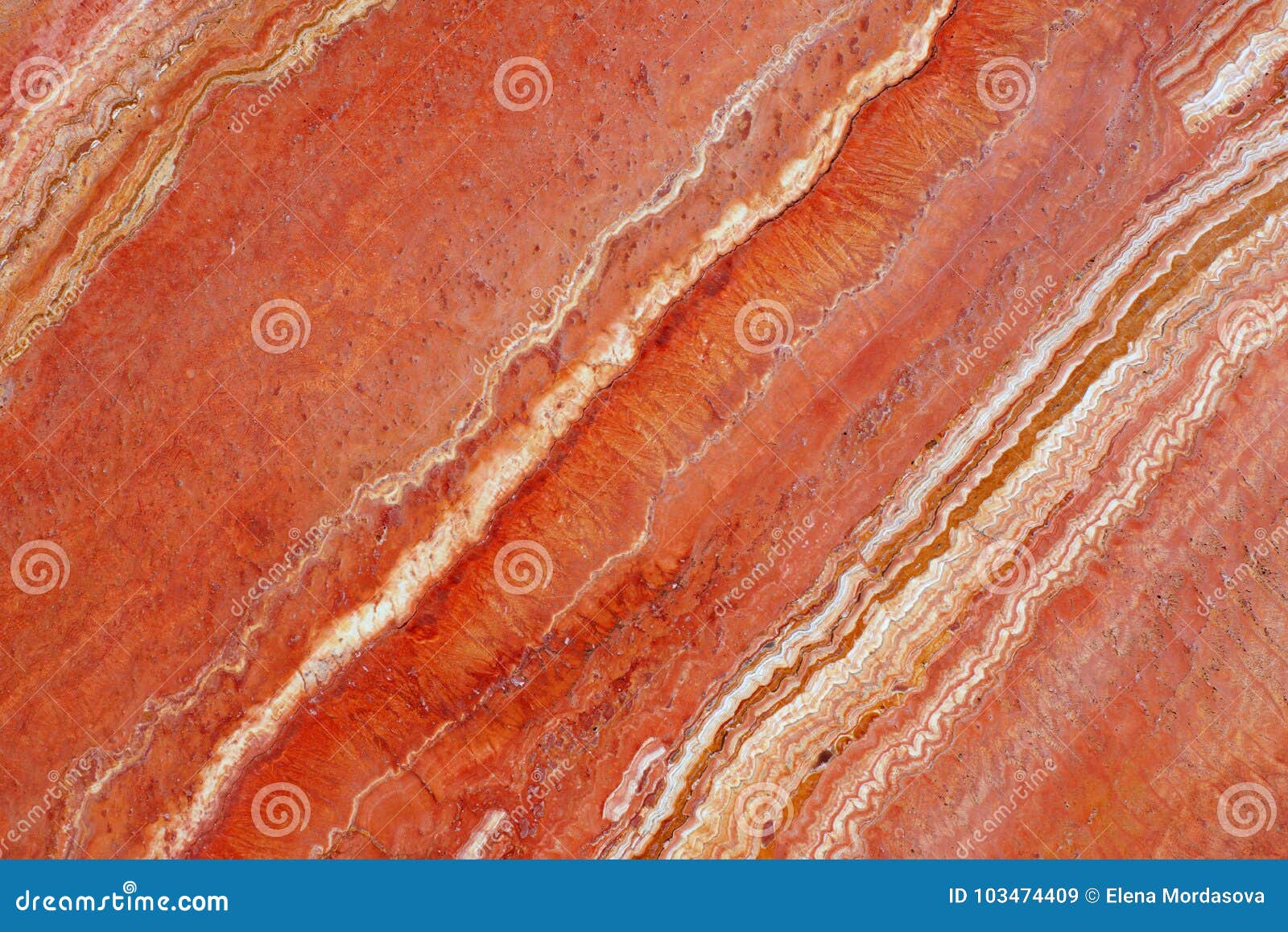 Natural Stone of Red Color, Travertine of Red Color with Veins Stock ...