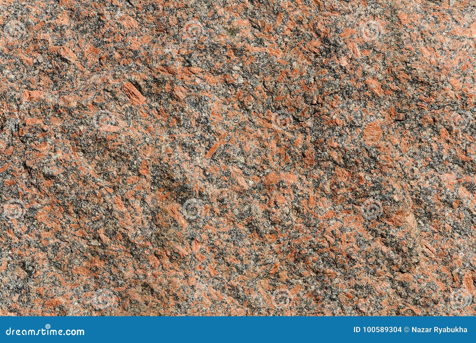 Natural Stone Red Granite Texture Background. Bright Hard Red Granite ...