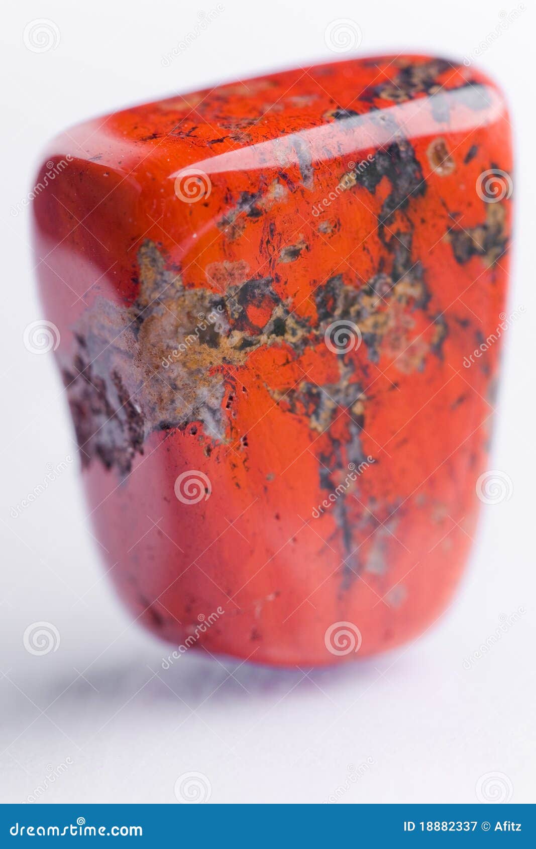 Natural stone red jasper stock image. Image of crystal - 18882337