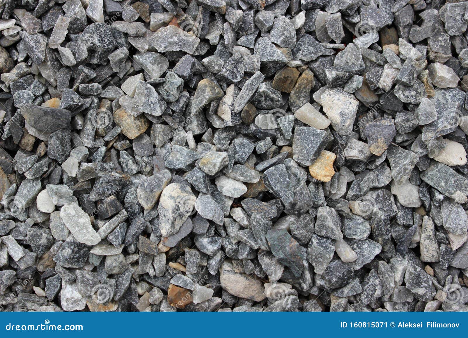 Natural Stone Rubble Texture Stock Image - Image of small, fraction ...