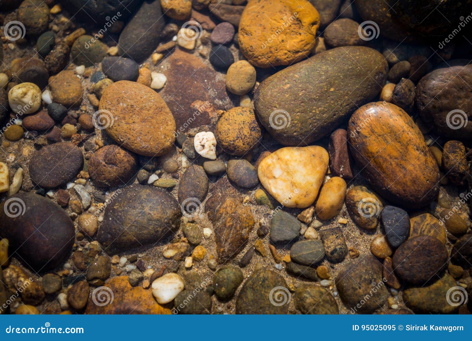 Natural Stone Shape in the Clear River Water Stock Image - Image of ...