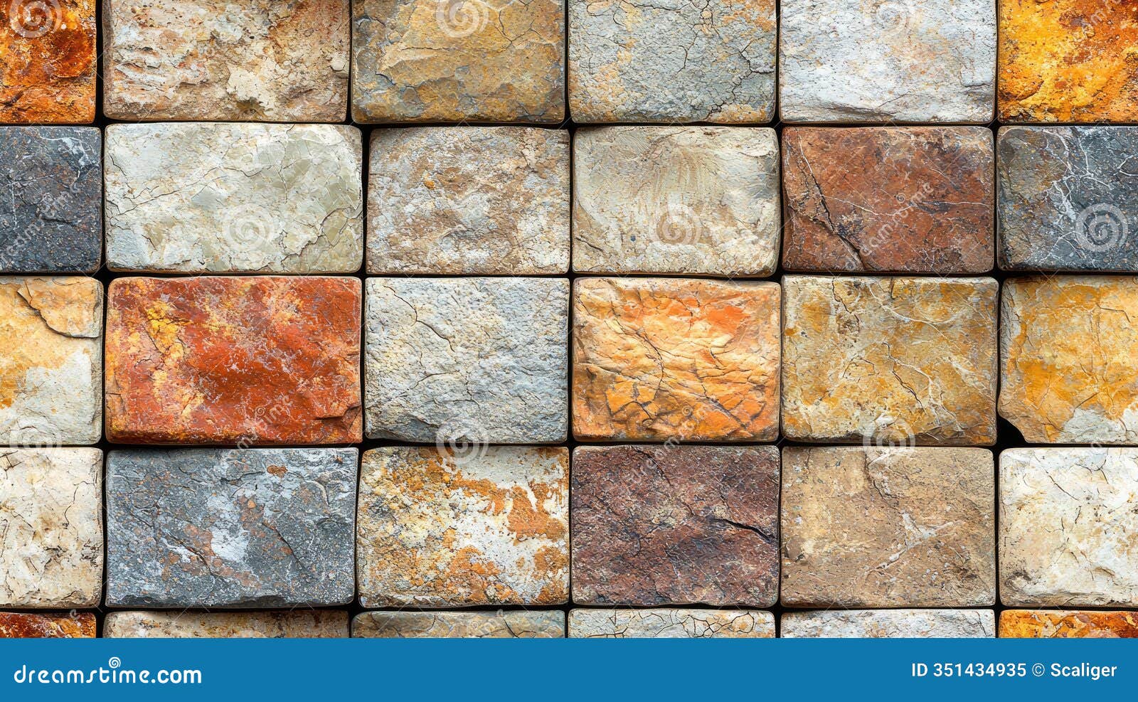 Natural Stone Square Tile Pattern for Architectural Design and Interior ...