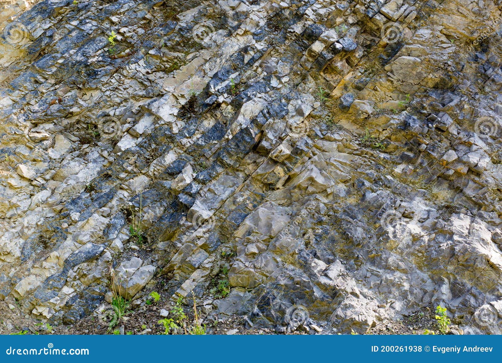 Natural Stone Surface Texture. Mountain Slope. Cliff. Geological Layers ...