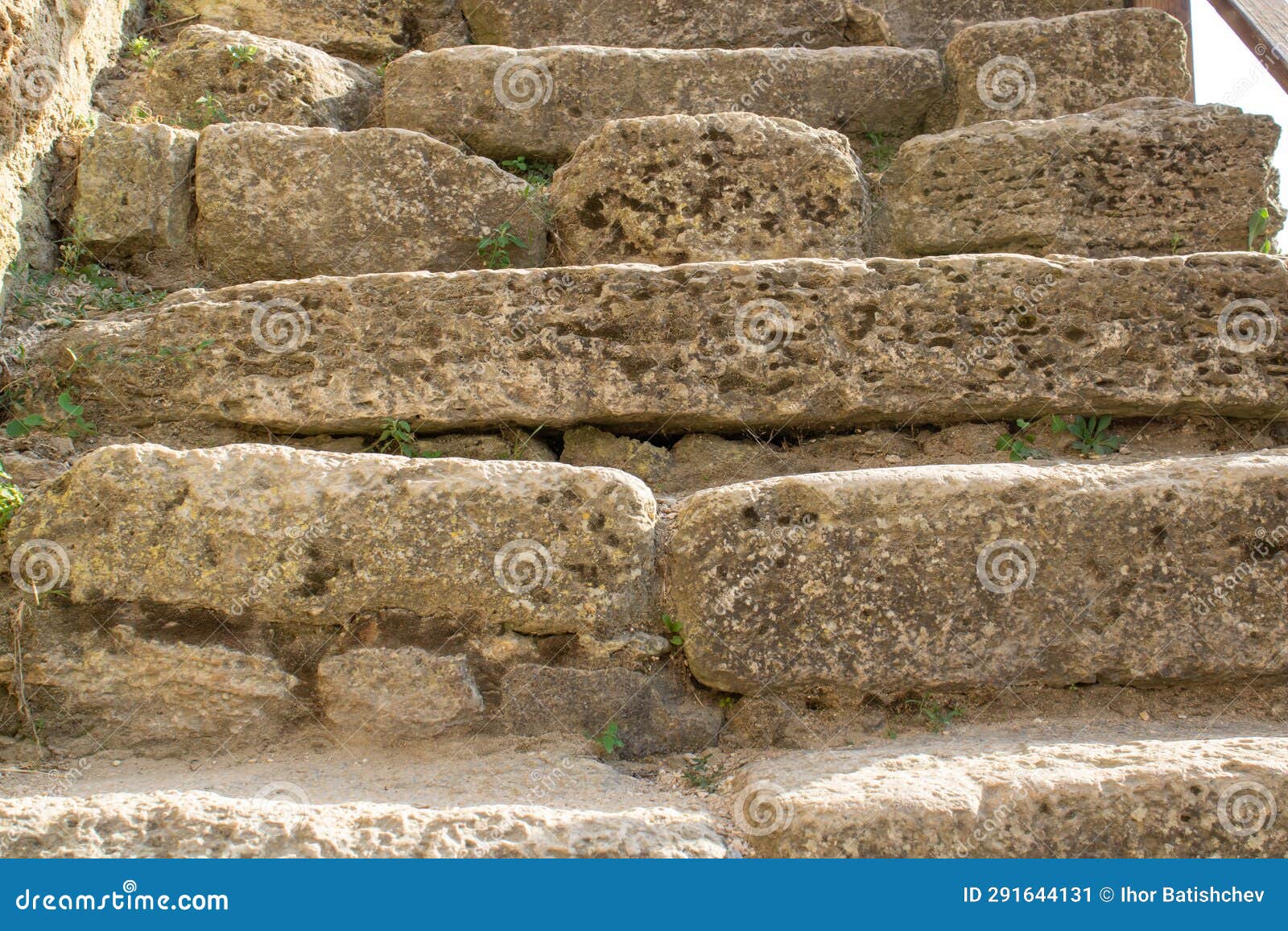 Natural Stone Texture. Old Stairs in the Fortress. Stock Image - Image ...