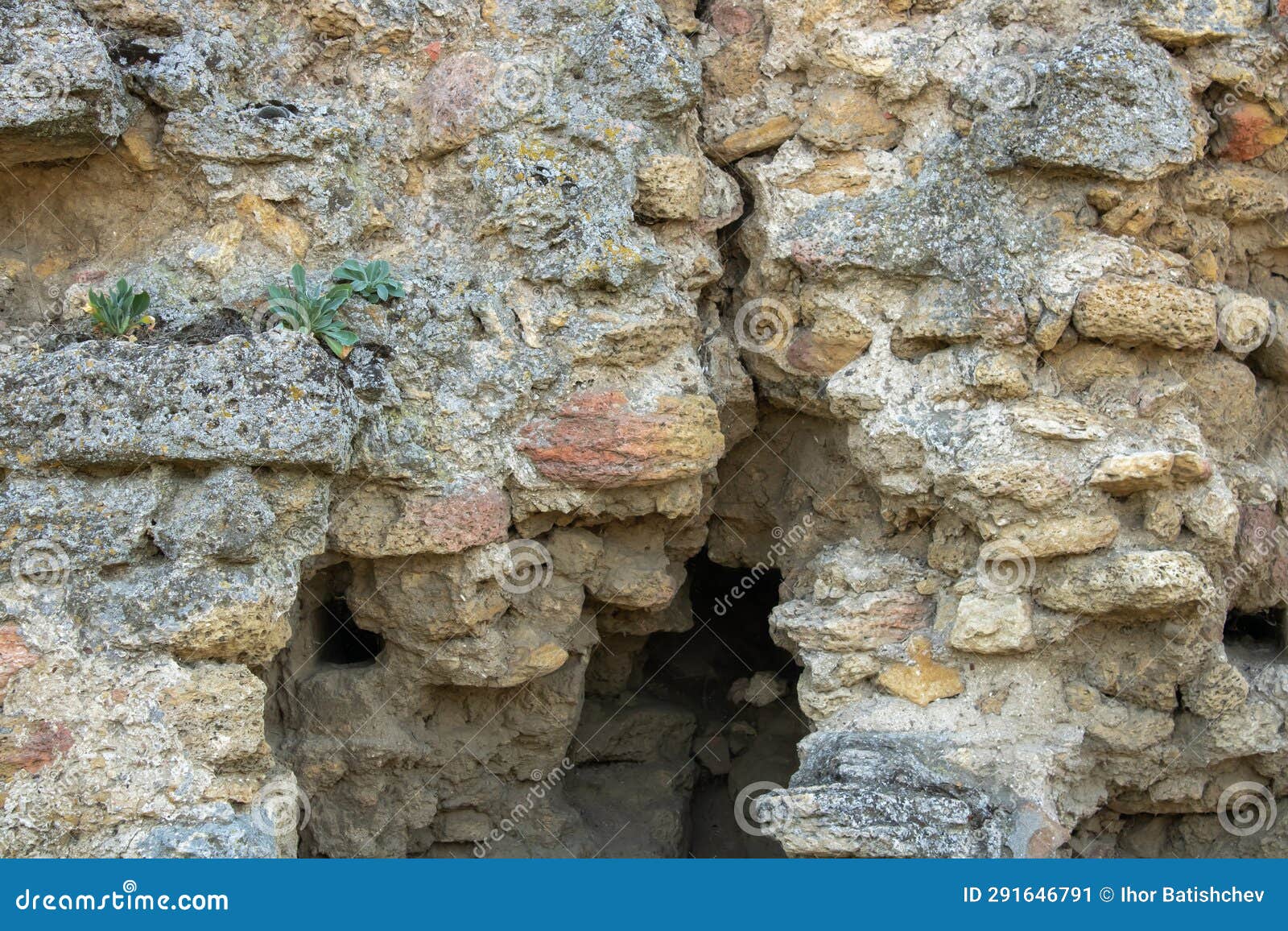 Natural Stone Texture. Old Stairs in the Fortress. Stock Image - Image ...