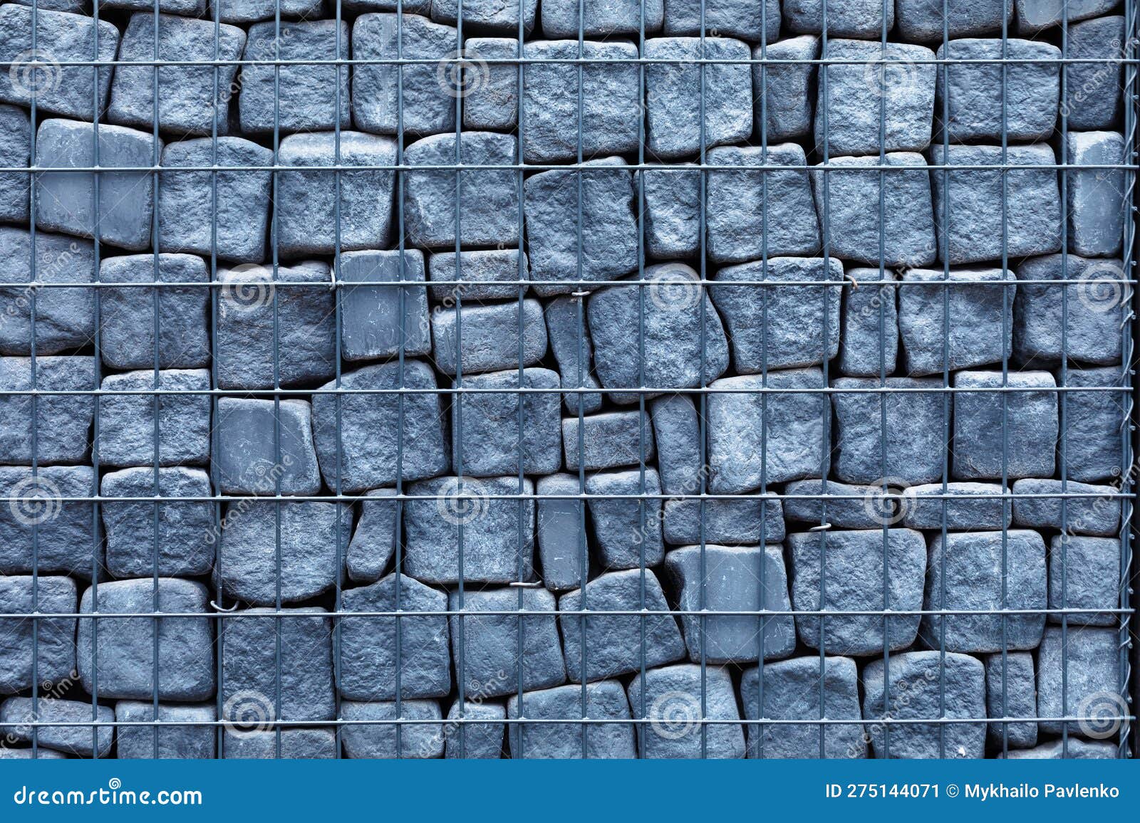 Natural Stone Wall: Gabion Rectangular Stones Texture Stock Image ...