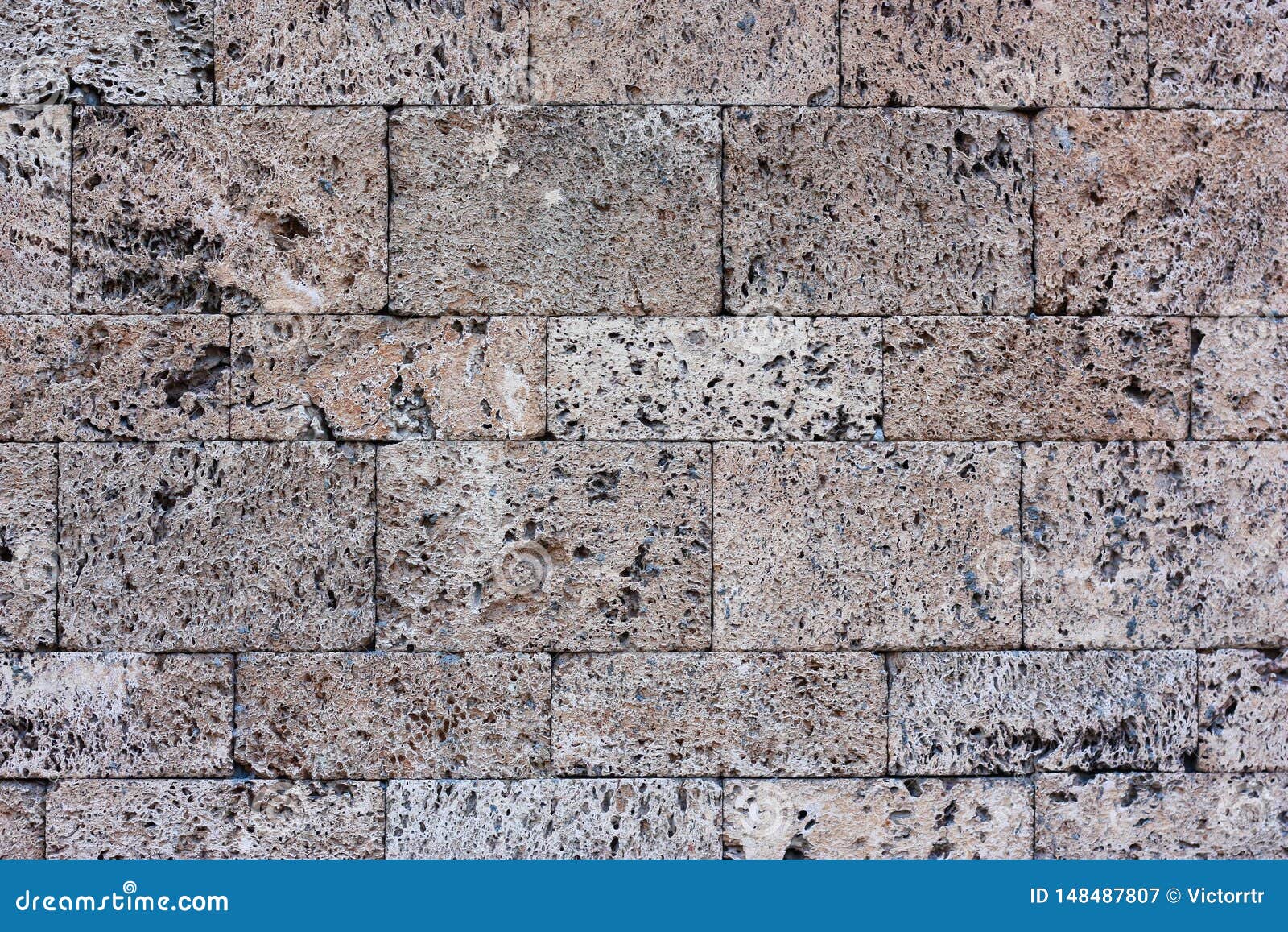 Natural Stone Wall Texture. Beige Stone Texture Pattern Stock Image ...