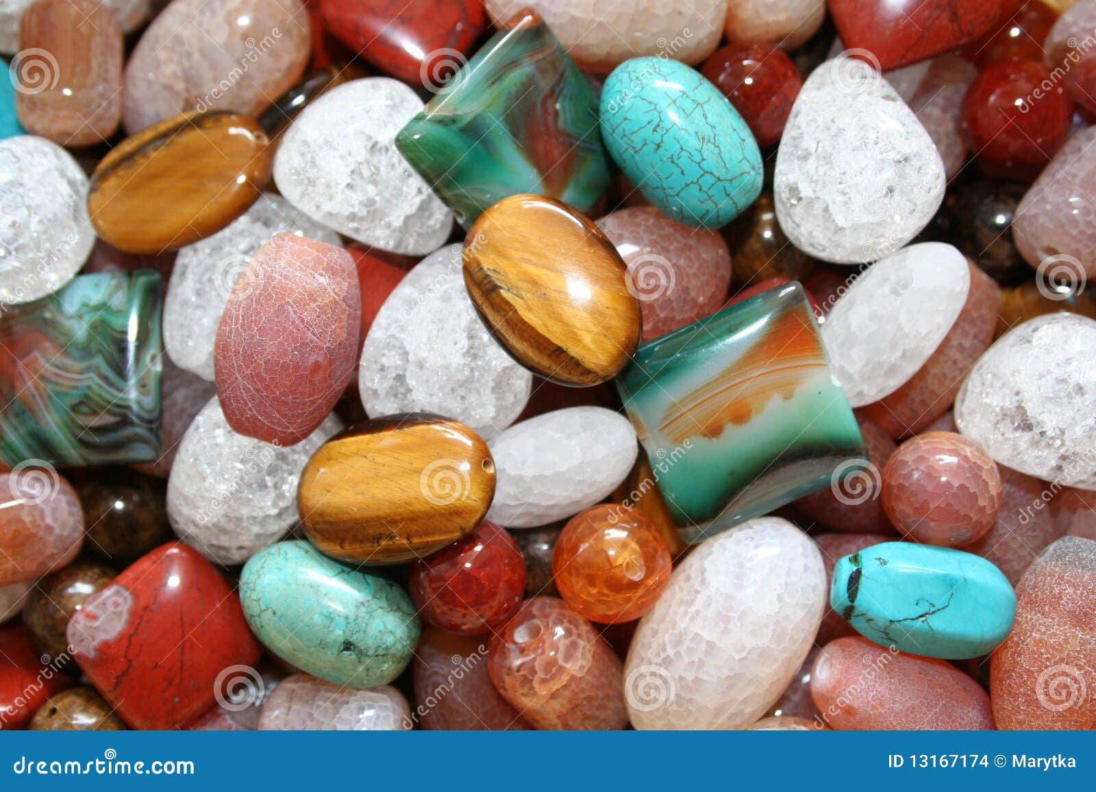 Natural stones stock photo. Image of quartz, tiger, minerals - 13167174